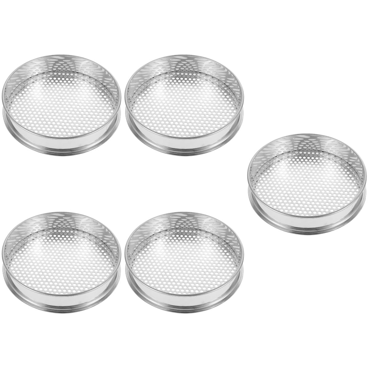 Raindrops 5pcs Grading Sieve Stainless Steel Soil Sieve Round Soil ...