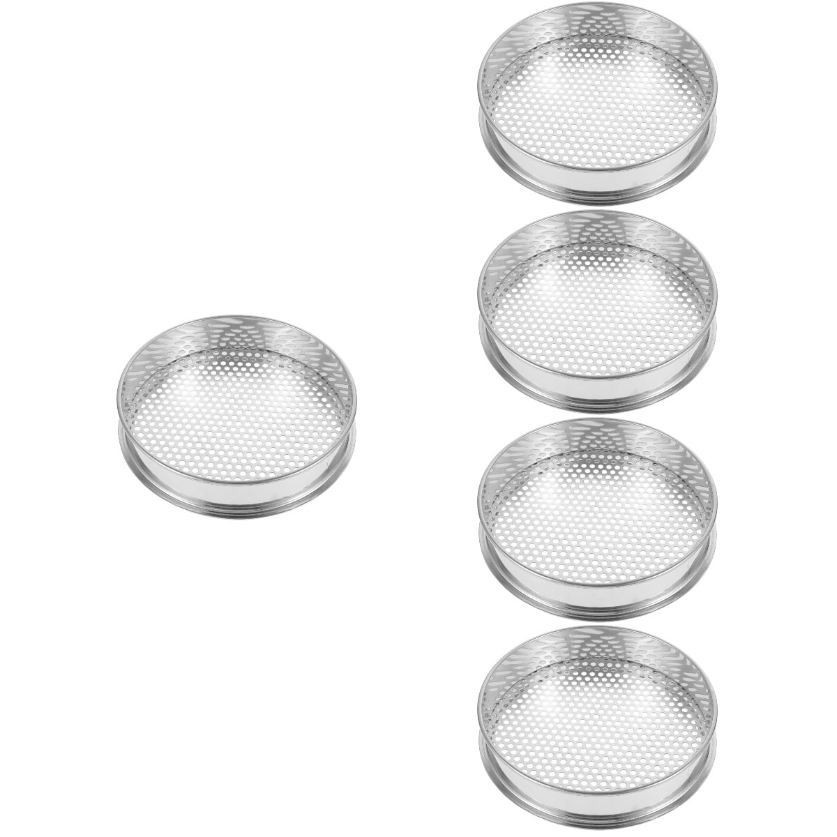 Raindrops 5pcs Grading Sieve Stainless Steel Soil Sieve Round Soil ...