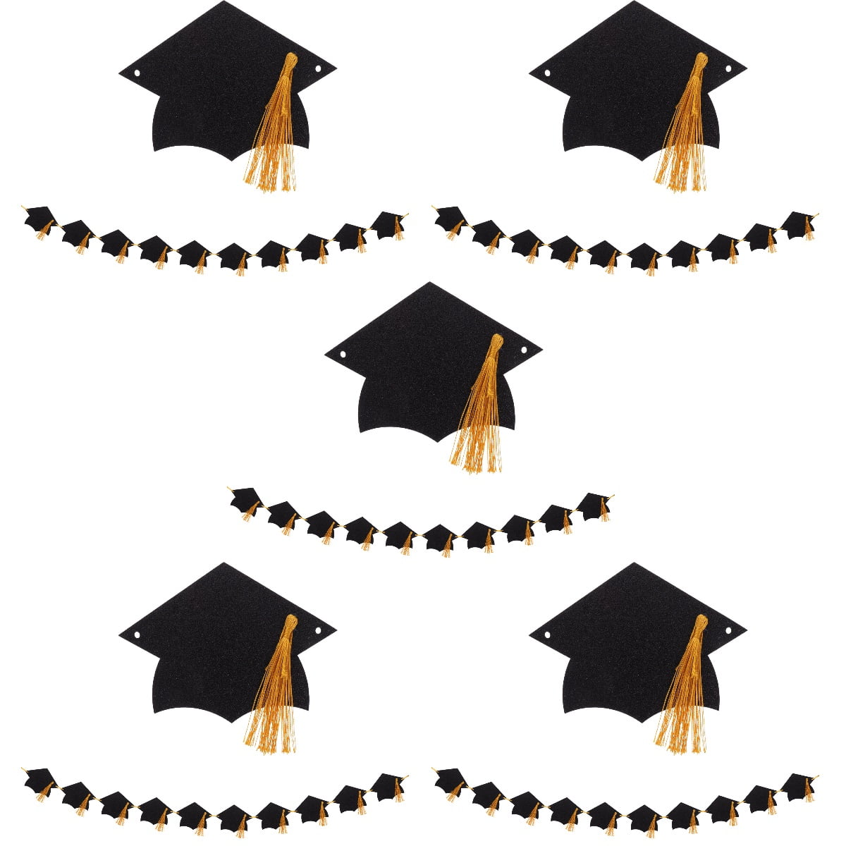 Raindrops 5pcs Graduation Cap Garland Graduation Decoration Graduation ...