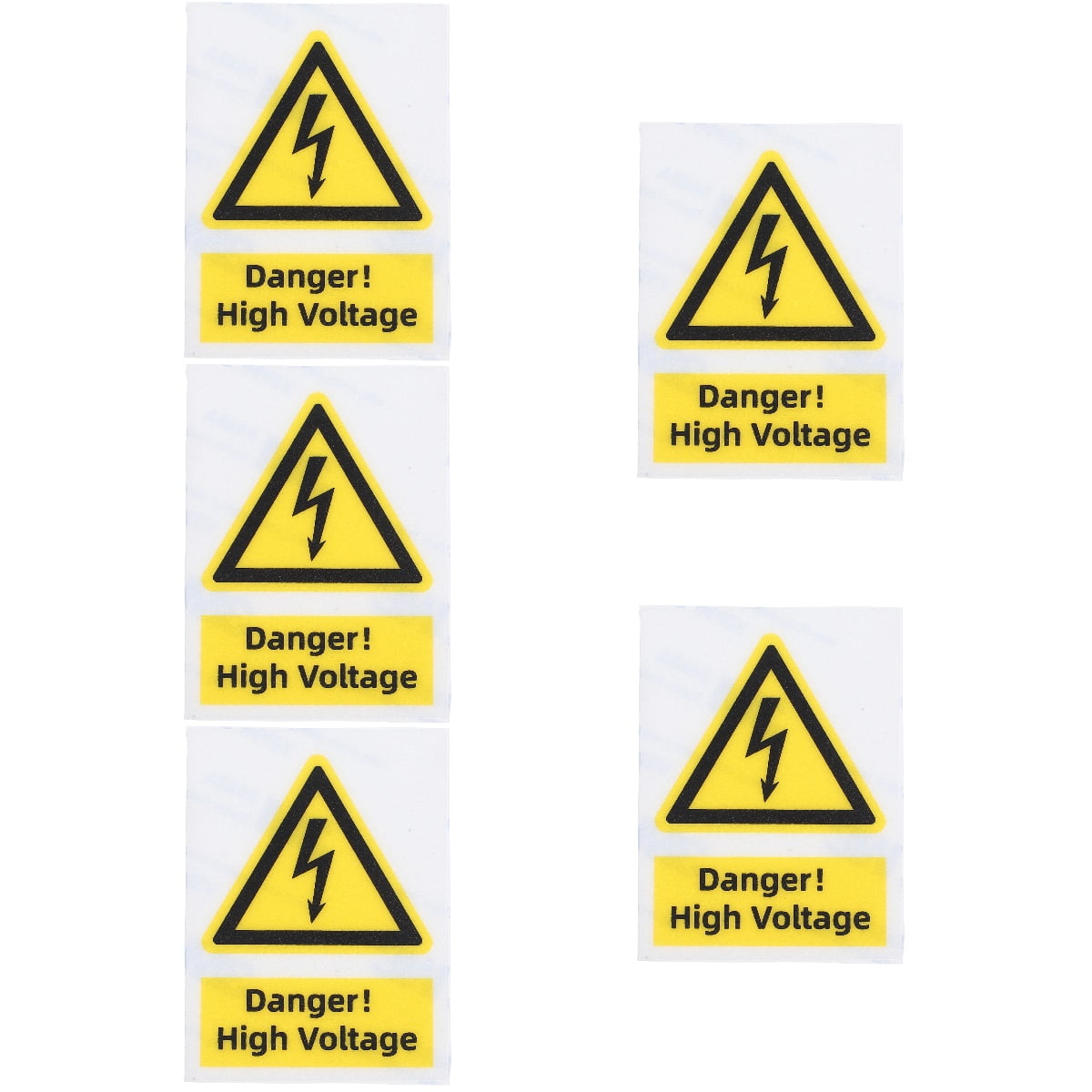 Raindrops 5pcs High Voltage Sign Electrical Warning Sticker High ...
