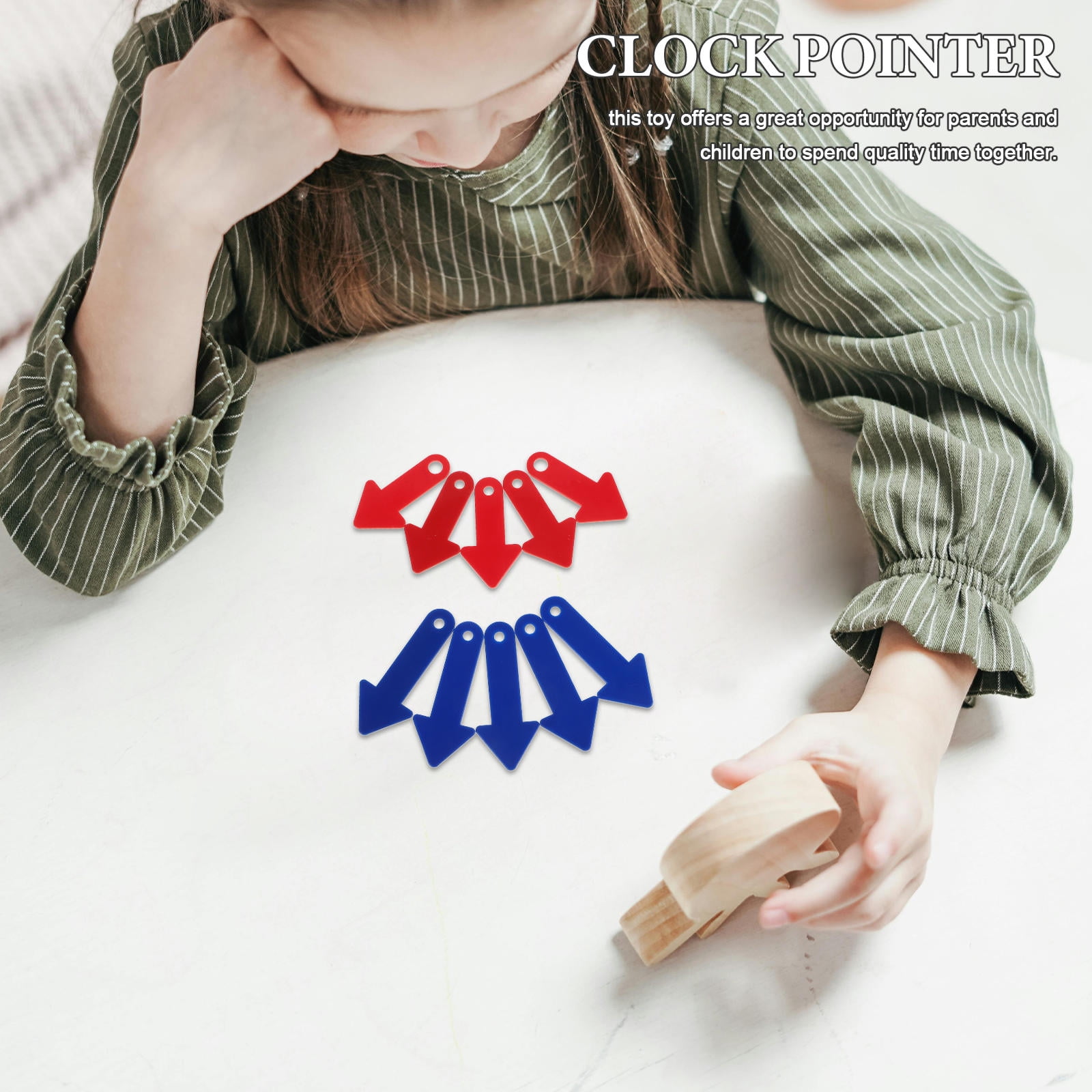 Raindrops 5pcs Kids Analog Clock for Learning to Tell Time DIY Clock ...