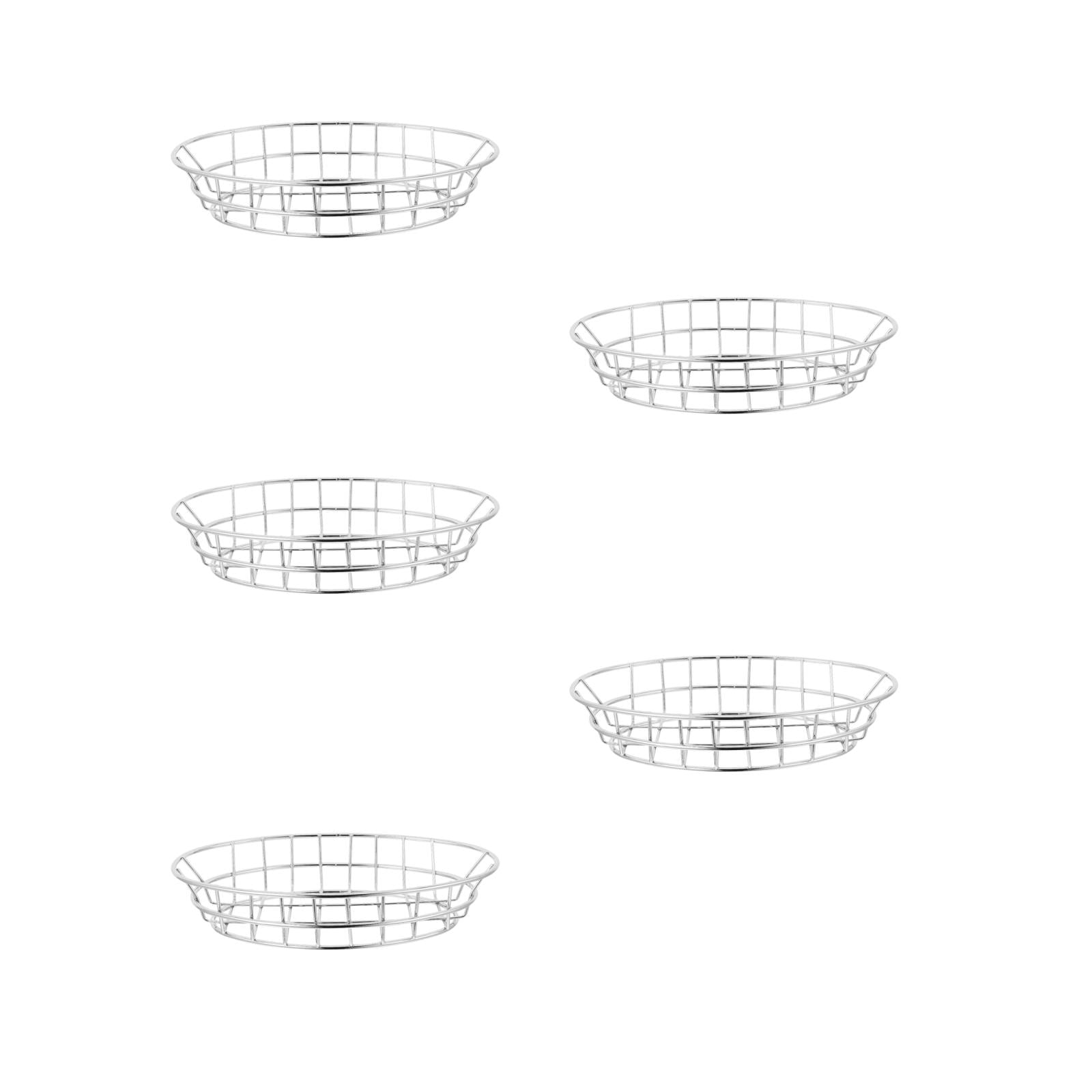 Raindrops 5pcs Metal Fast Food Container Decorative Wire Basket Kitchen ...