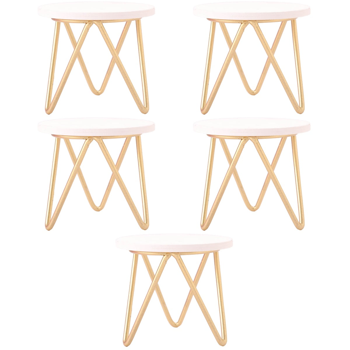 Raindrops 5pcs Mini Side Table Miniature Side Table Round Table Tiny ...