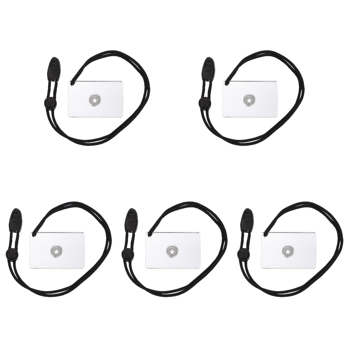 Raindrops 5pcs Noctilucence Signal Mirror Outdoor Emergency Mirror ...