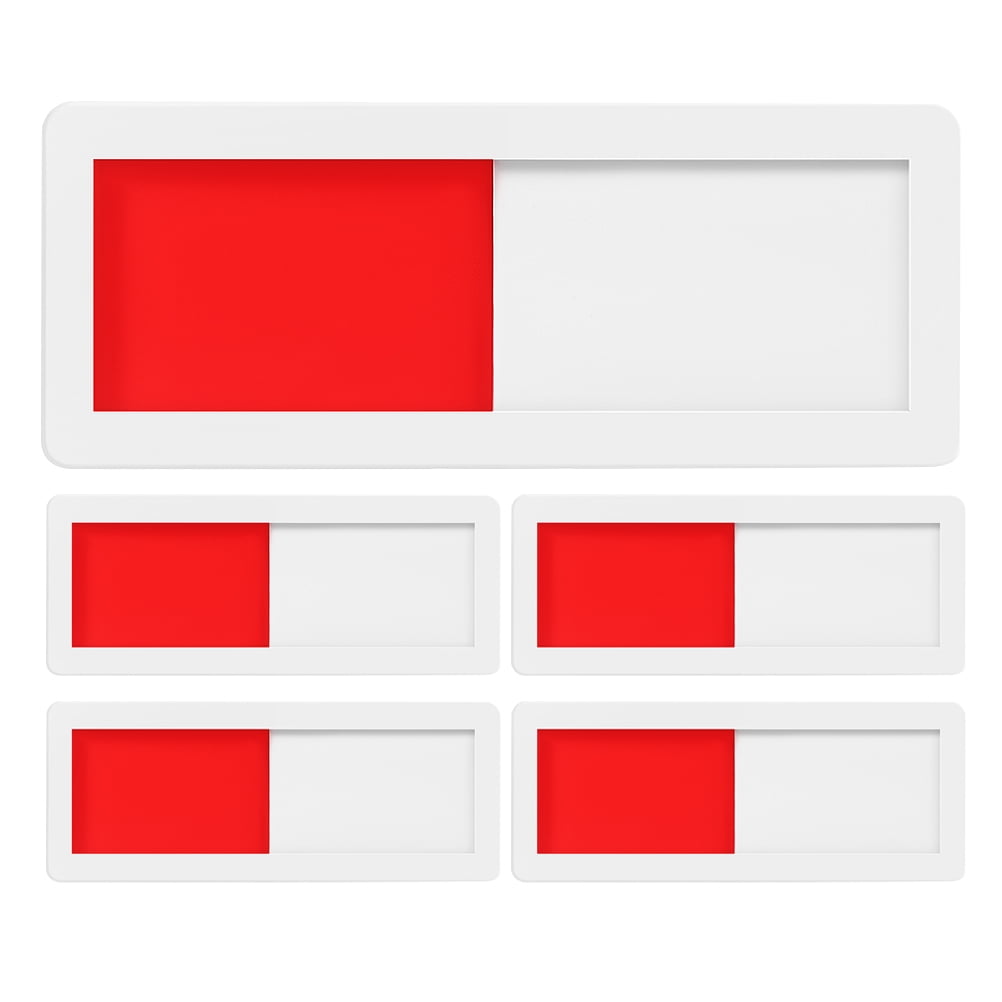 Raindrops 5pcs Office Restroom Door Sign Slider Indicator Shows Vacant ...