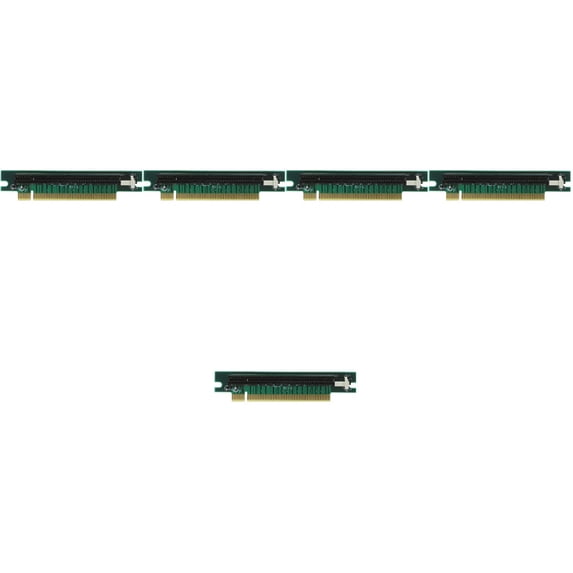 Raindrops 5pcs Pci-e Adapter Angled Pci- Riser Pci Express Riser ...