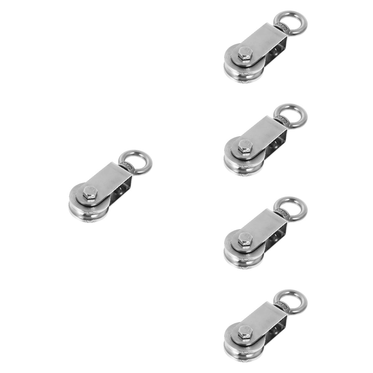 Raindrops 5pcs Pulley Wheel Heavy Duty Single Pulley Block Stainless ...