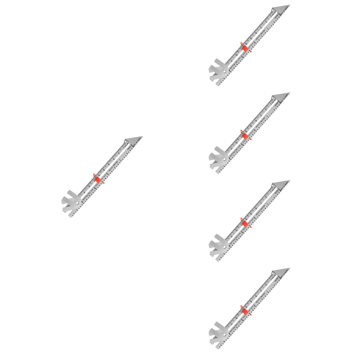 Raindrops 5pcs Quilting Ruler Measurement Sewing Ruler Button Sliding ...