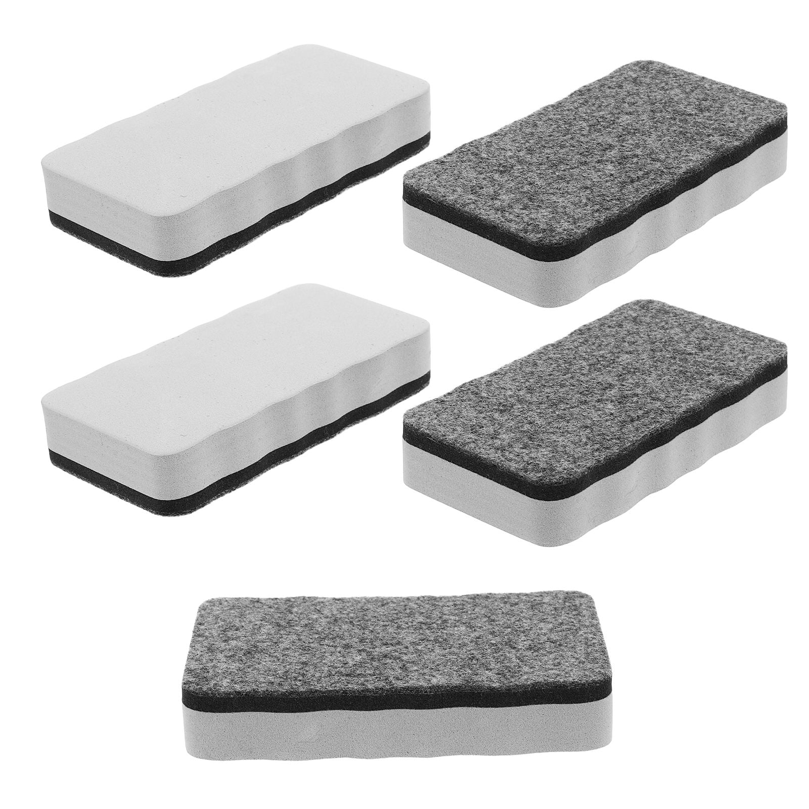 Raindrops 5pcs Reusable EVA Felt Whiteboard Erasers Magnetic Dry Erase Erasers Markers for ...