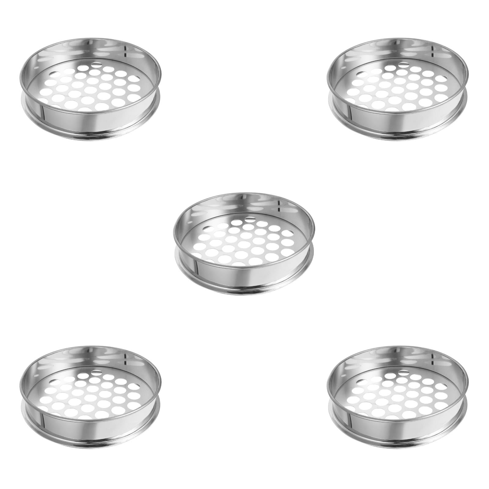 Raindrops Worgeous 5pcs Stainless Steel Blueberry Sieve Round Mesh ...