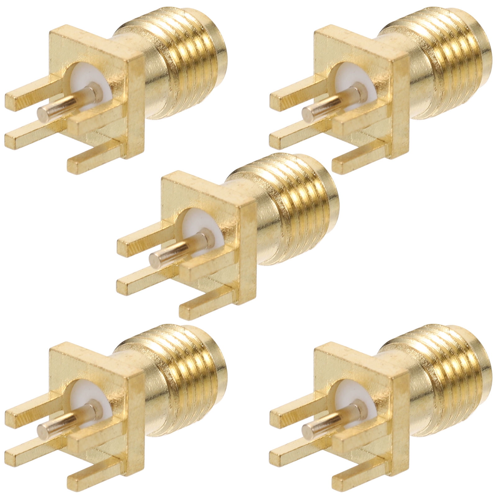 Raindrops 5pcs SMA Connector Pcb Edge Mount Solder Adapter Coax ...