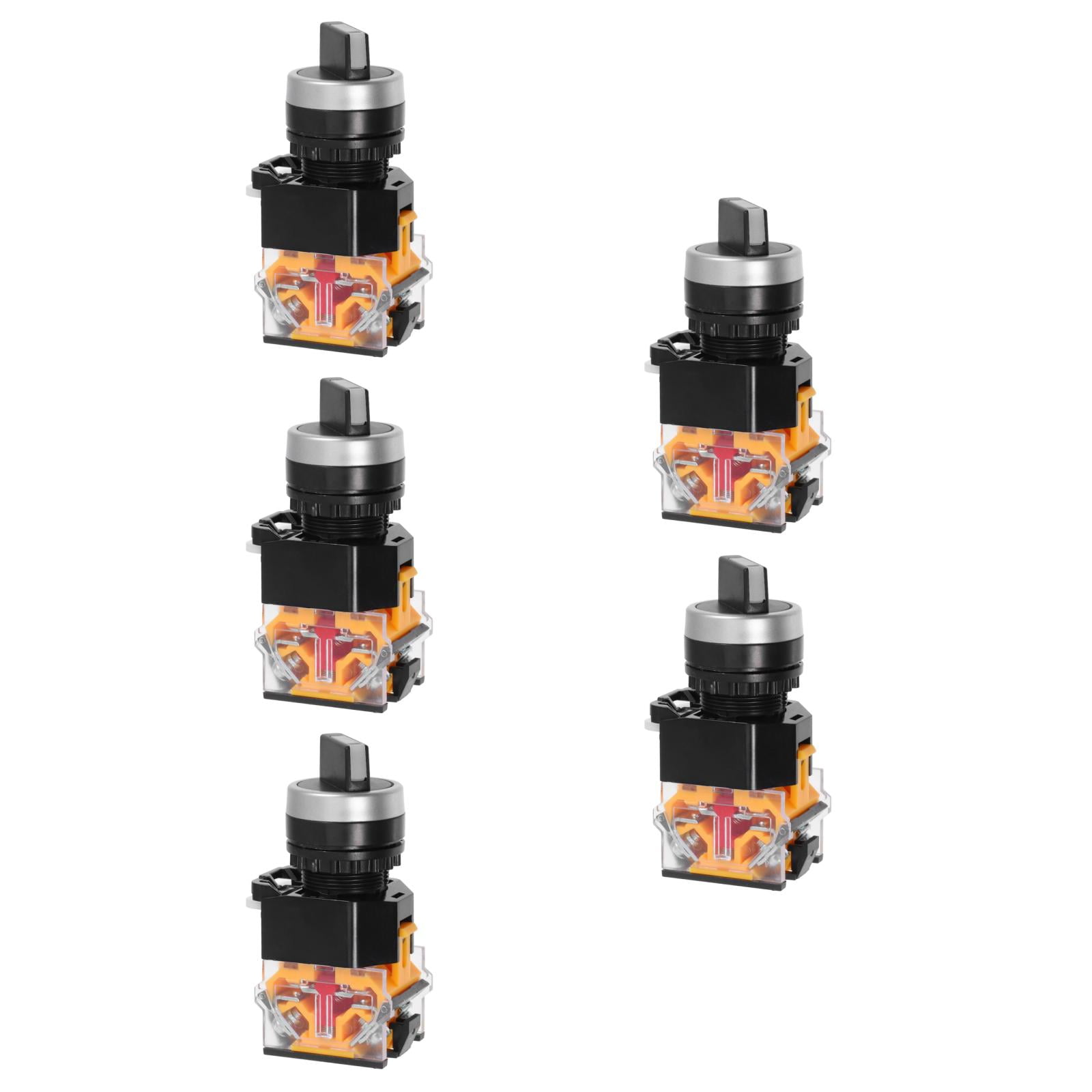 Raindrops 5pcs Self Locking Rotary 2-Position Selector Switch with Knob ...