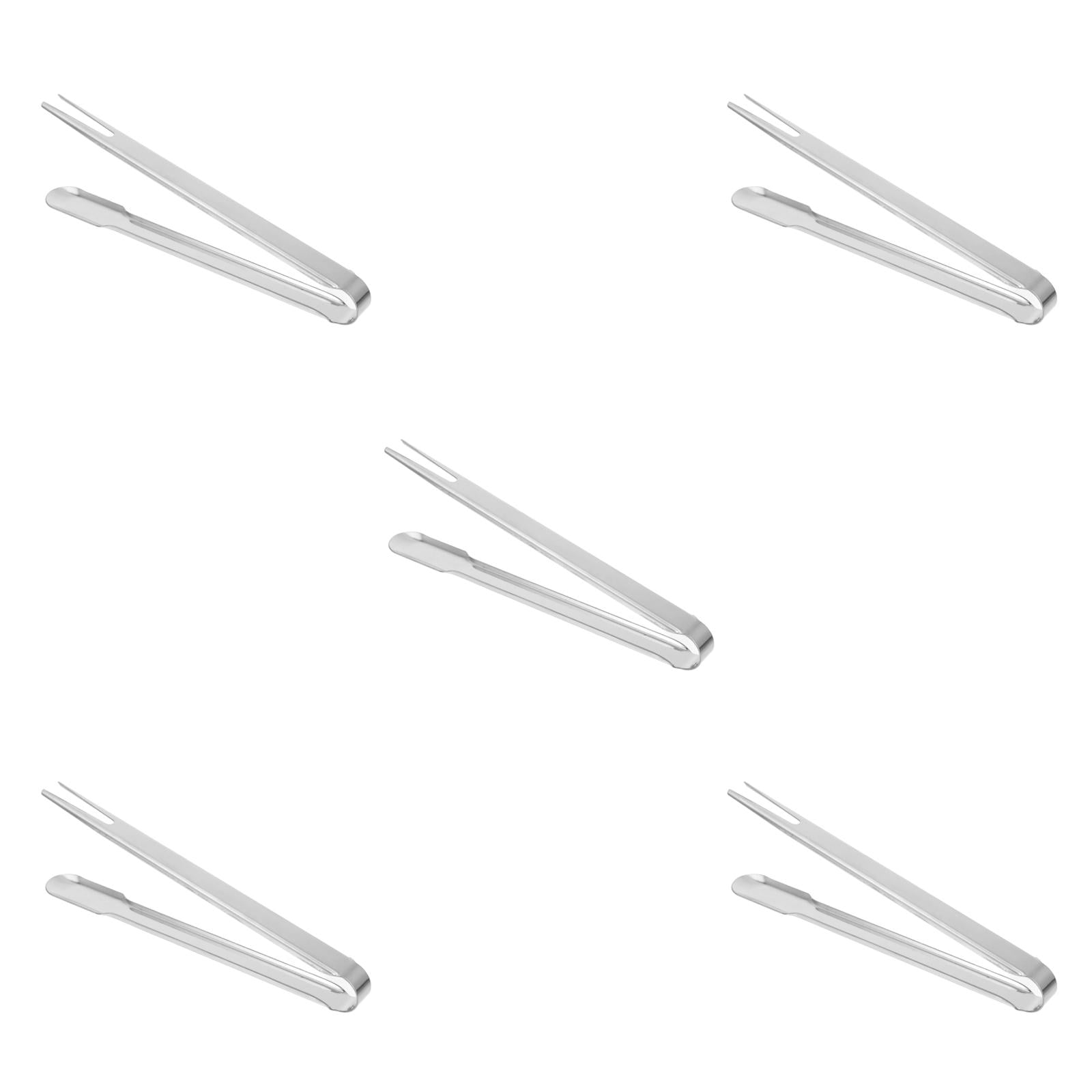 Raindrops 5pcs Stainless Steel Buffet Food Sandwich Tong Barbecue Clip ...