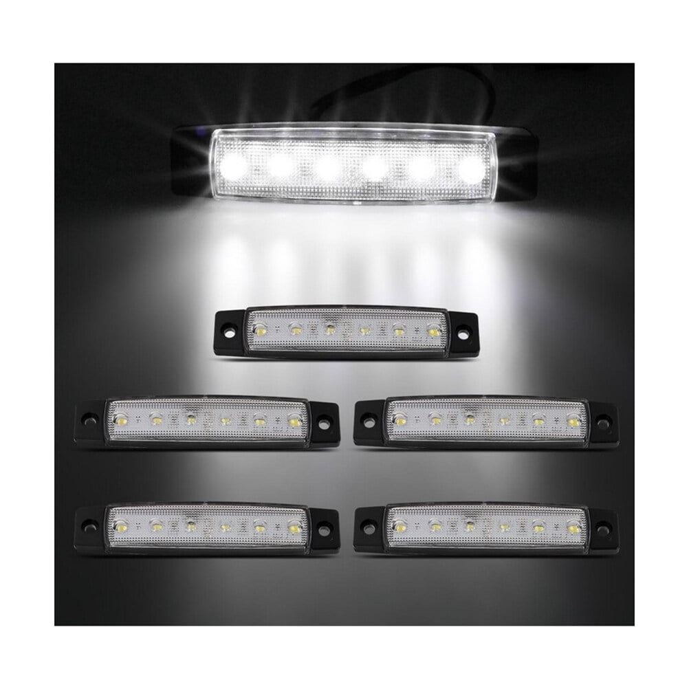 Raindrops 6 LED Light Truck Side Lights Trailer 12v Waterproof Tail ...