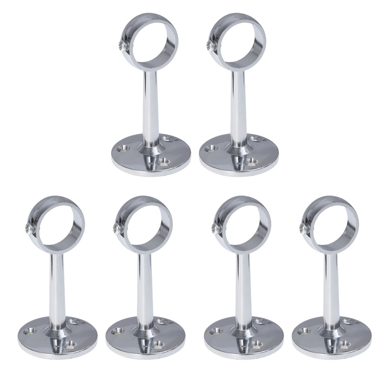 Raindrops 6 PCS Hanging Rod Wardrobe Rail Holder Wardrobe tube support ...