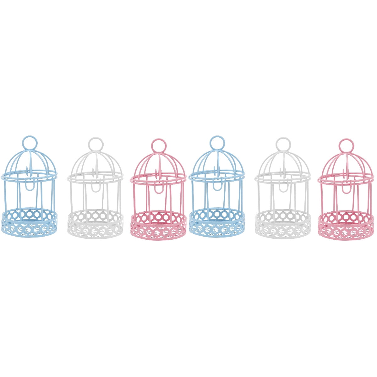 Raindrops 6 PCS Mini Bird Cage Storage Ornament Delicate Mini Desktop ...