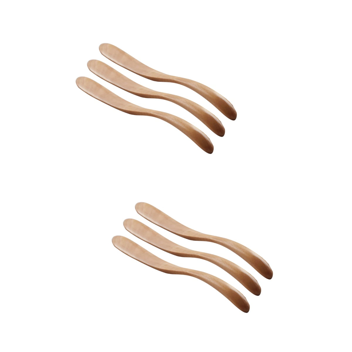 Raindrops 6 PCS Wooden Butter Cutter Pastry Cream Cheese Jam Spreaders ...