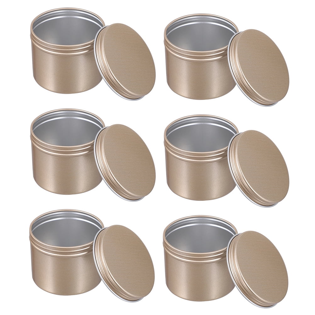 Raindrops 6 Pcs Aluminum Small Storage Cans Boxes Votive Candle Holder ...