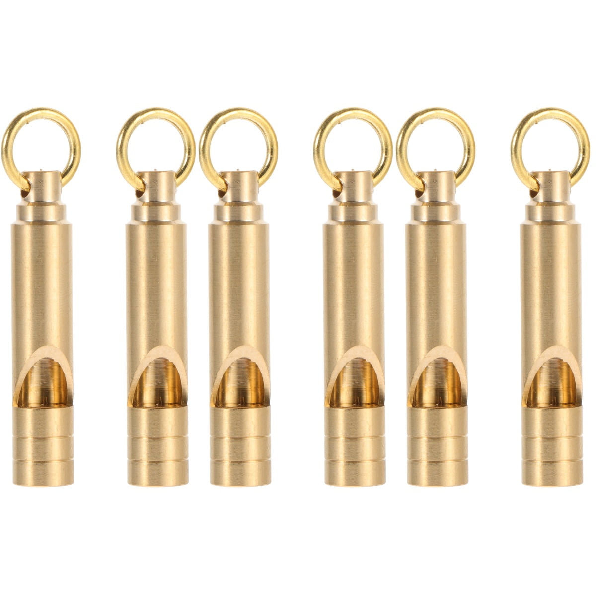 Raindrops 6 Pcs Brass Whistle First Aid Whistle Metal Whistle Pendant ...