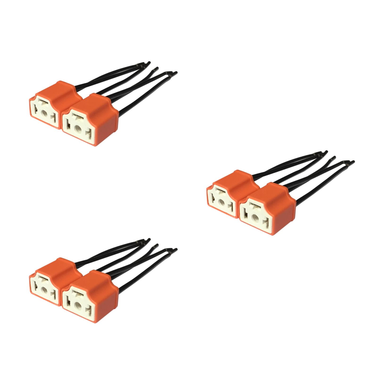 Raindrops 6 Pcs Ceramic Relay Socket Base Holder Auto Headlamp Relay ...