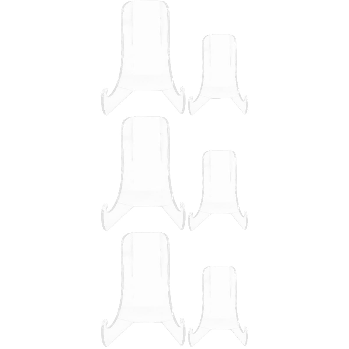 Raindrops 6 Pcs Clear Acrylic Easel Display Stand Acrylic Plate Holder ...