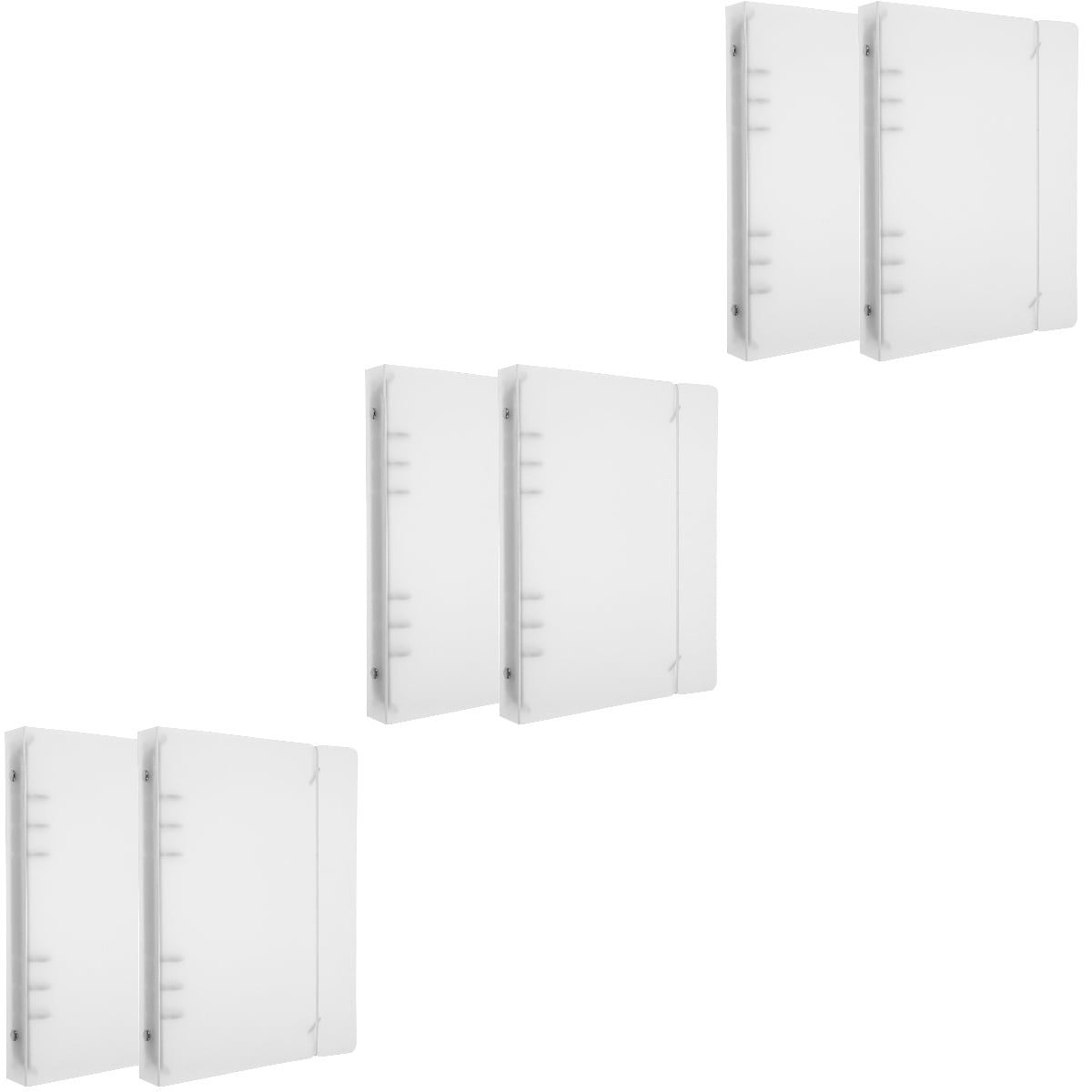 Raindrops 6 Pcs Clear Paper Binder Refillable Notebook Cover Reusable ...