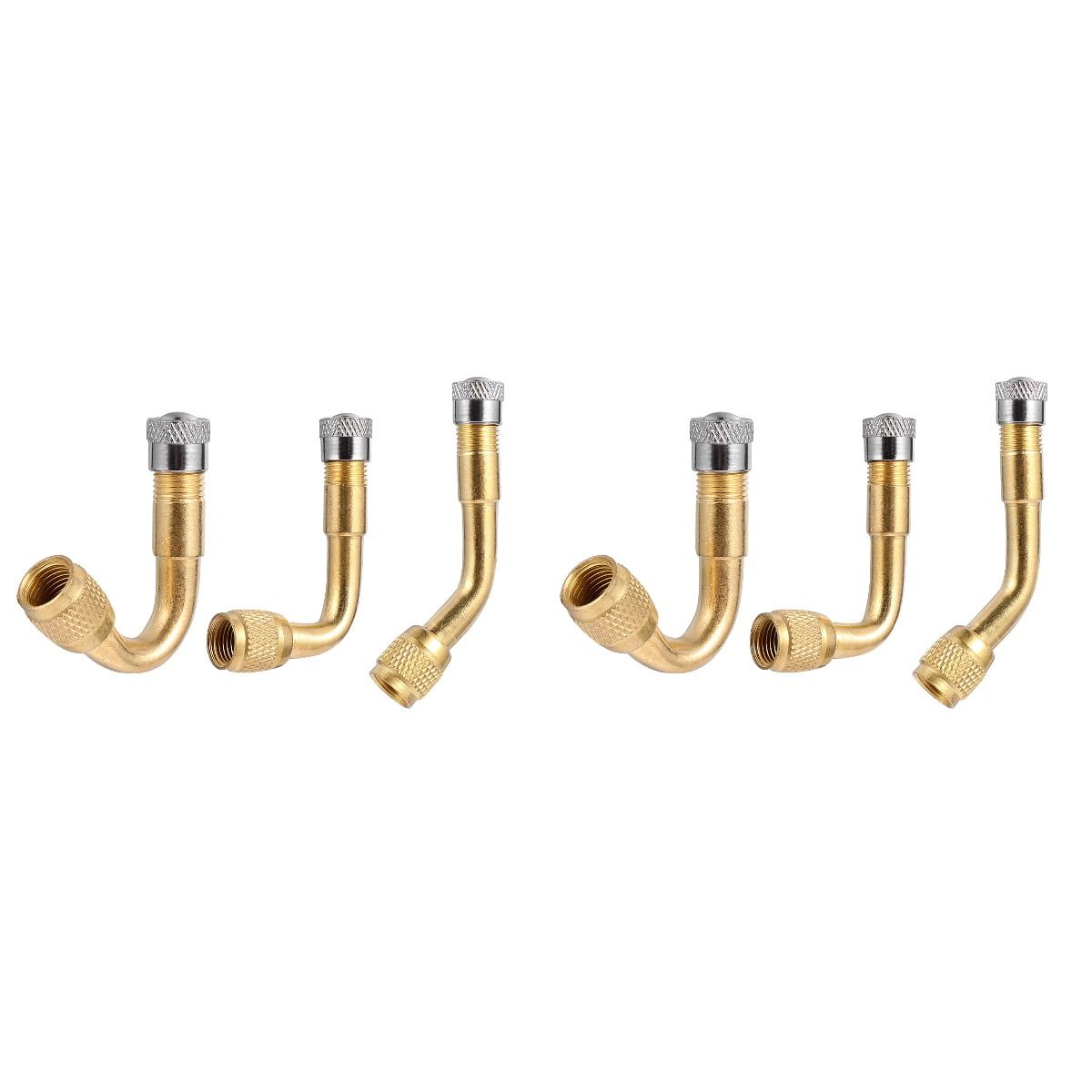Raindrops 6 Pcs Copper Extension Stem Adaptor Extenders Stem Wheel Tire ...
