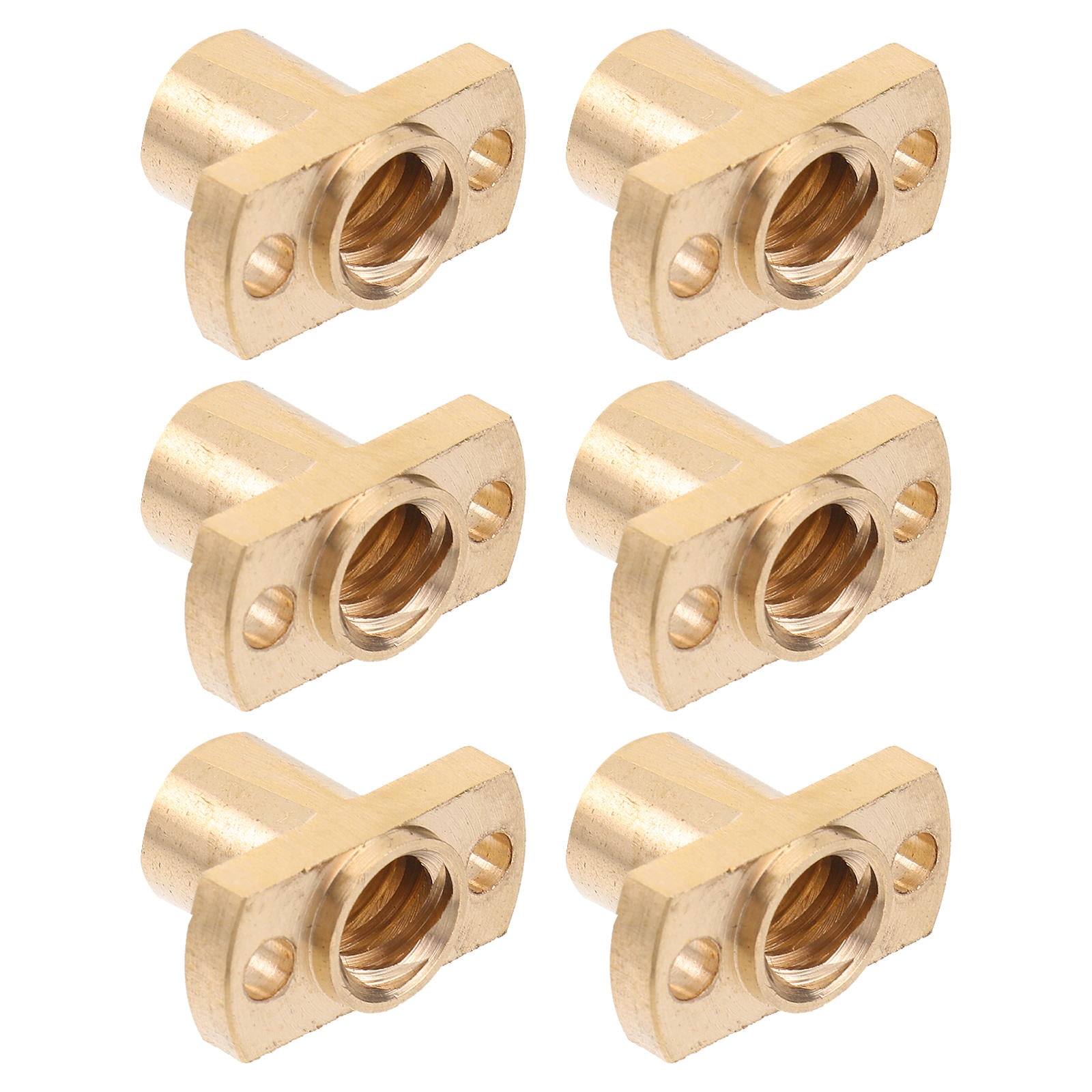 Raindrops 6 Pcs Copper Trapezoidal Nut for Lead Screw Long-lasting and ...