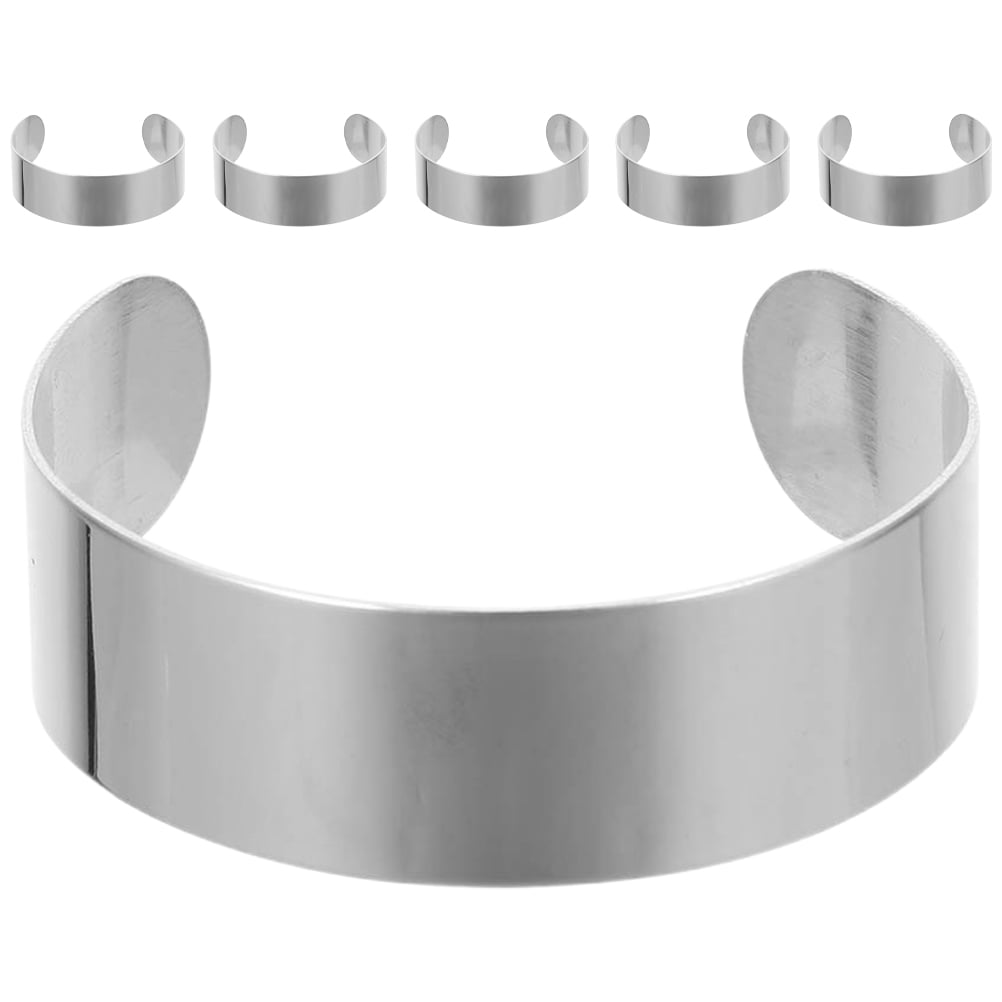 Raindrops Minimalist Design Stainless Steel Cuff Bangle 6Pcs 2.48X2 ...