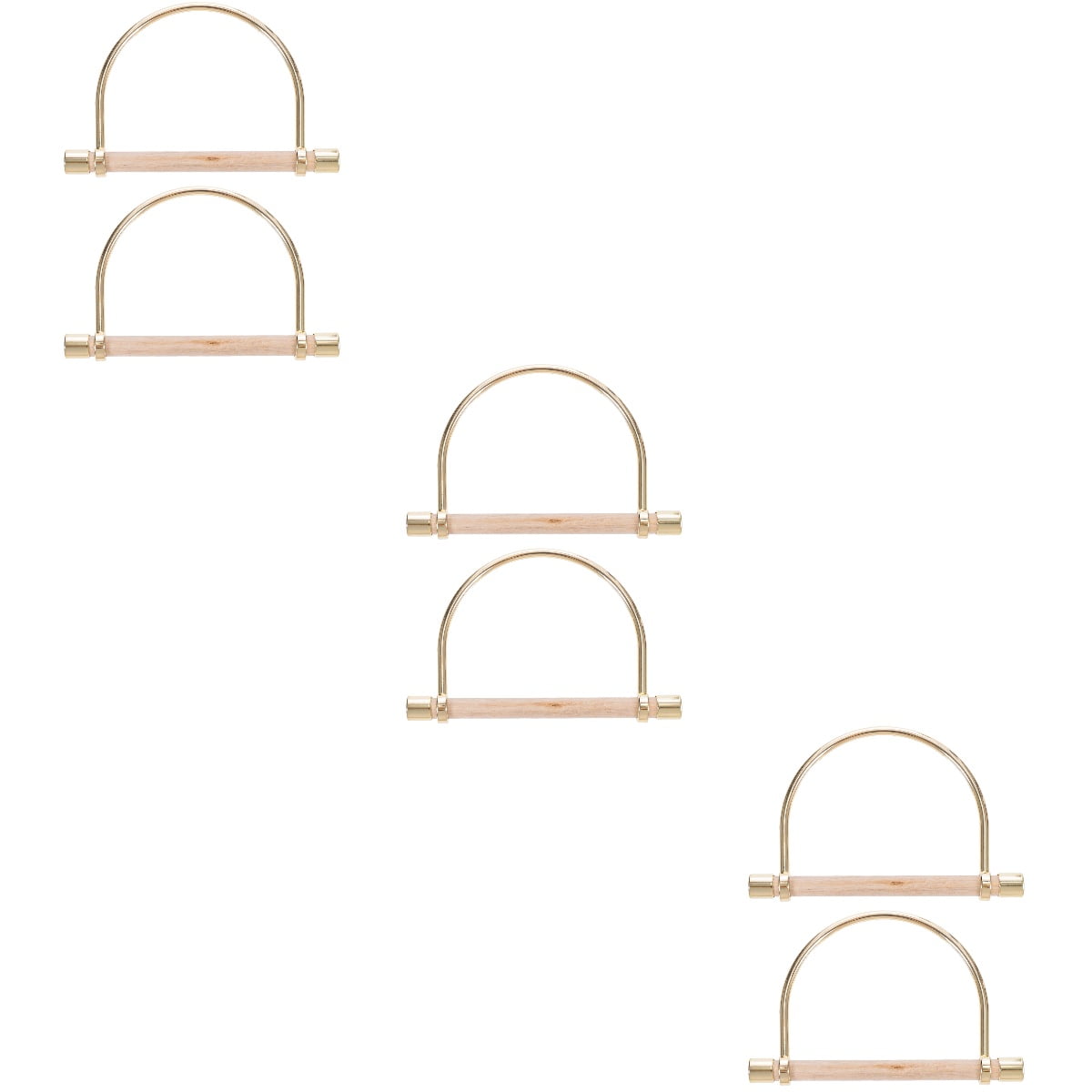 Raindrops 6 Pcs D Ring Bag Handles Simple DIY Handbag Handles Bag ...