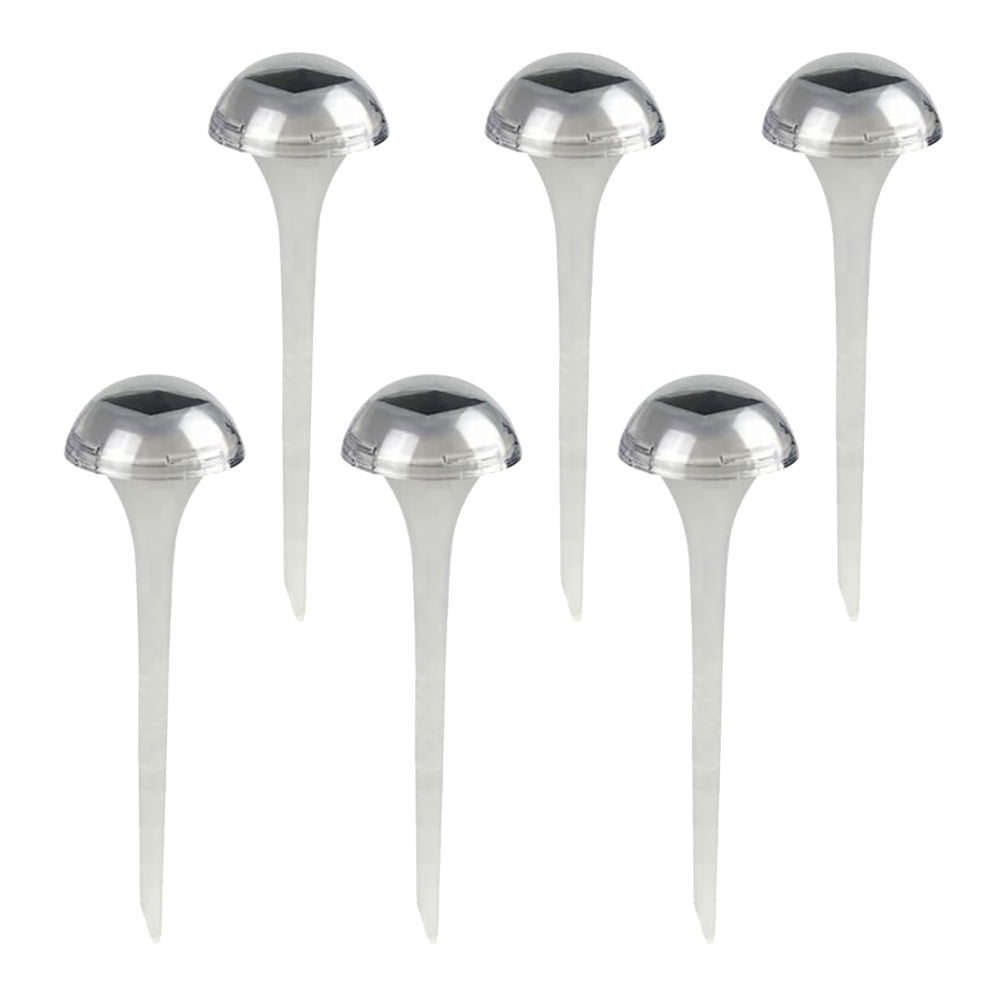 Raindrops 6 Pcs Driveway House Solar Garden Stake Lights Outdoor White ...
