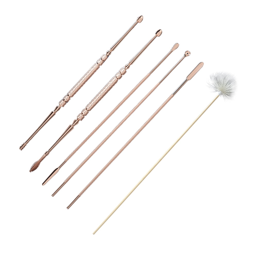 Raindrops Ear Picks Stainless Steel 6Pcs 5.3X0.8in - Walmart.com