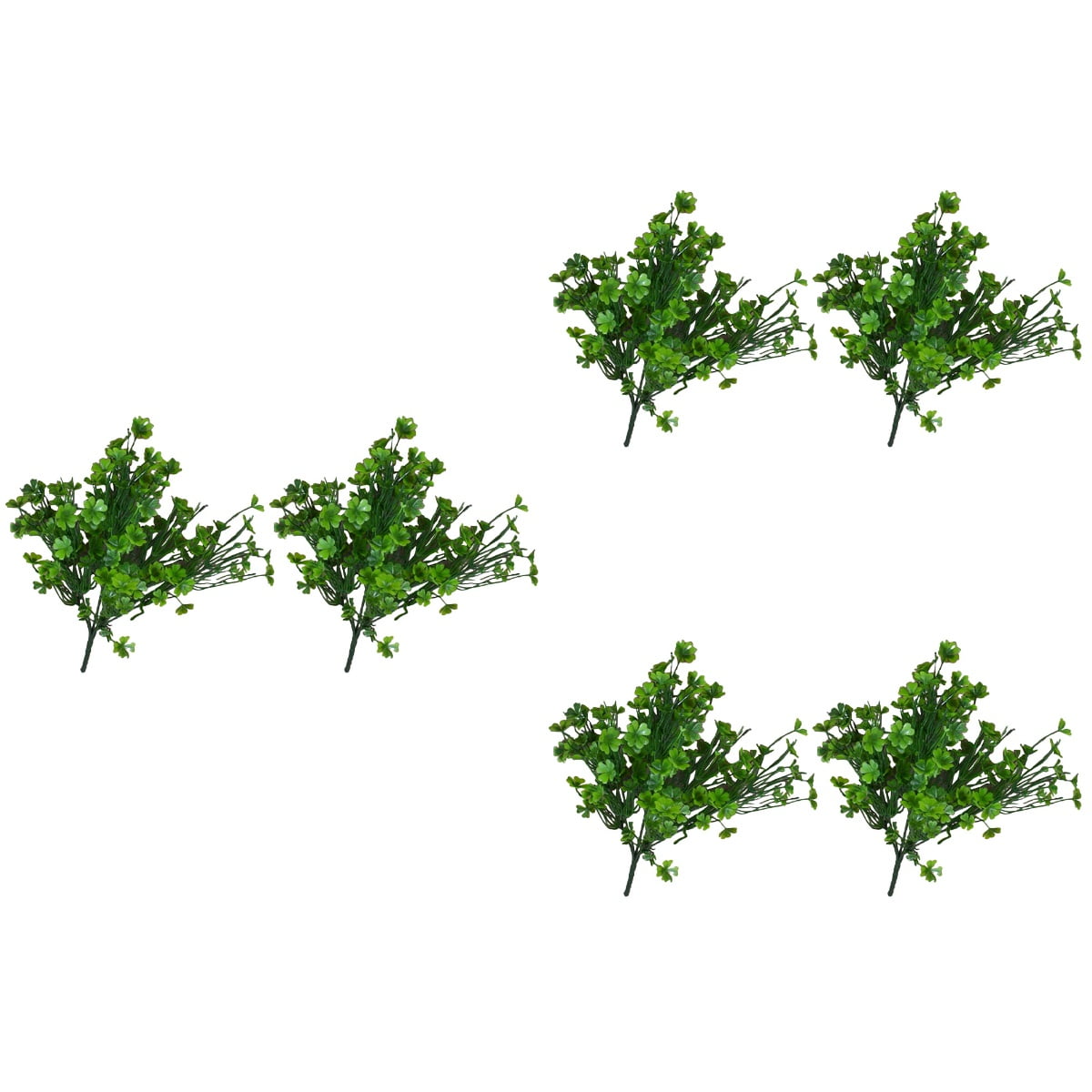 Raindrops 6 Pcs Fake Four Leaf Plant Decors Simulated Plants Decorations Party Decorations ...