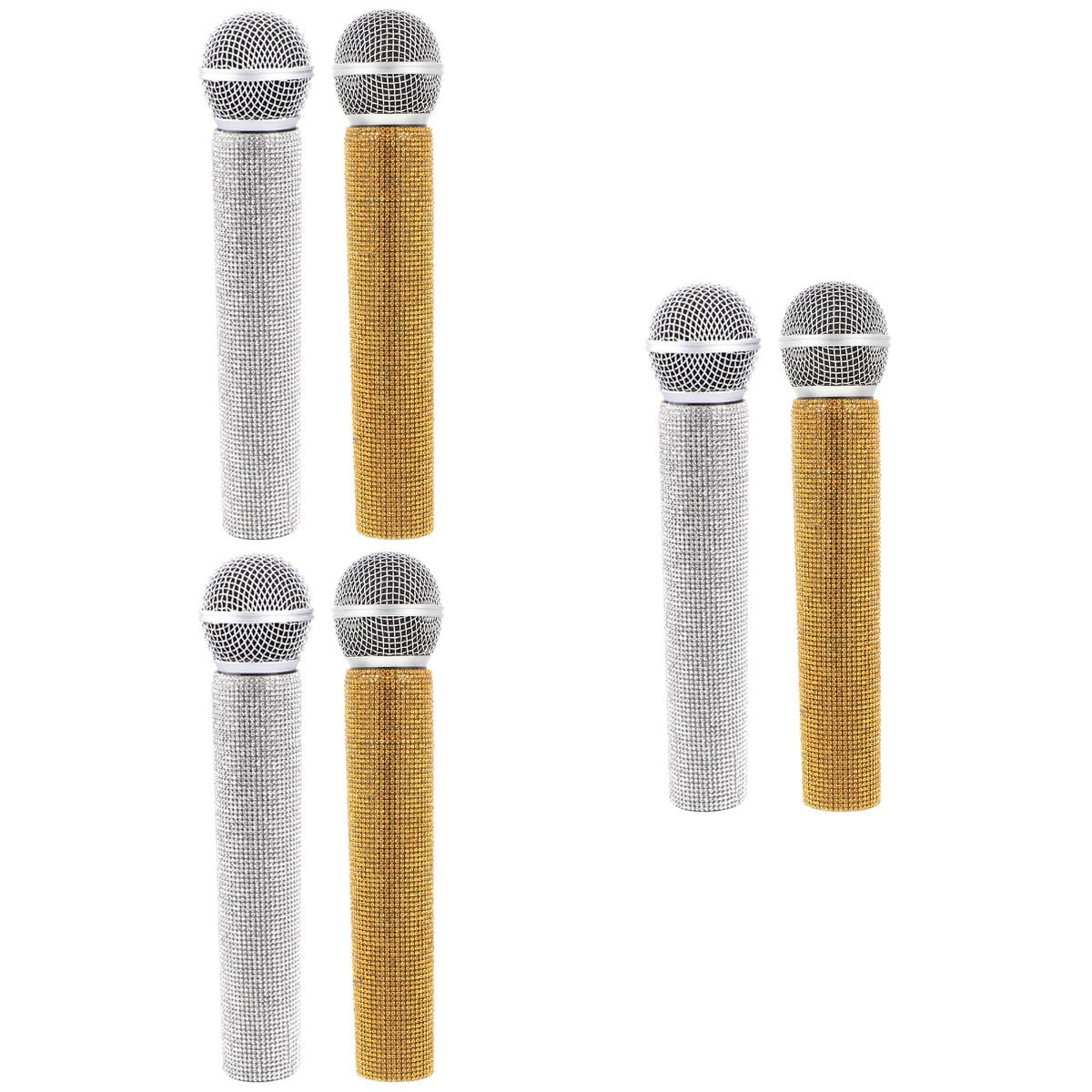 Raindrops 6 Pcs Fake Microphone Prop Pretend Microphone Toy Realistic ...