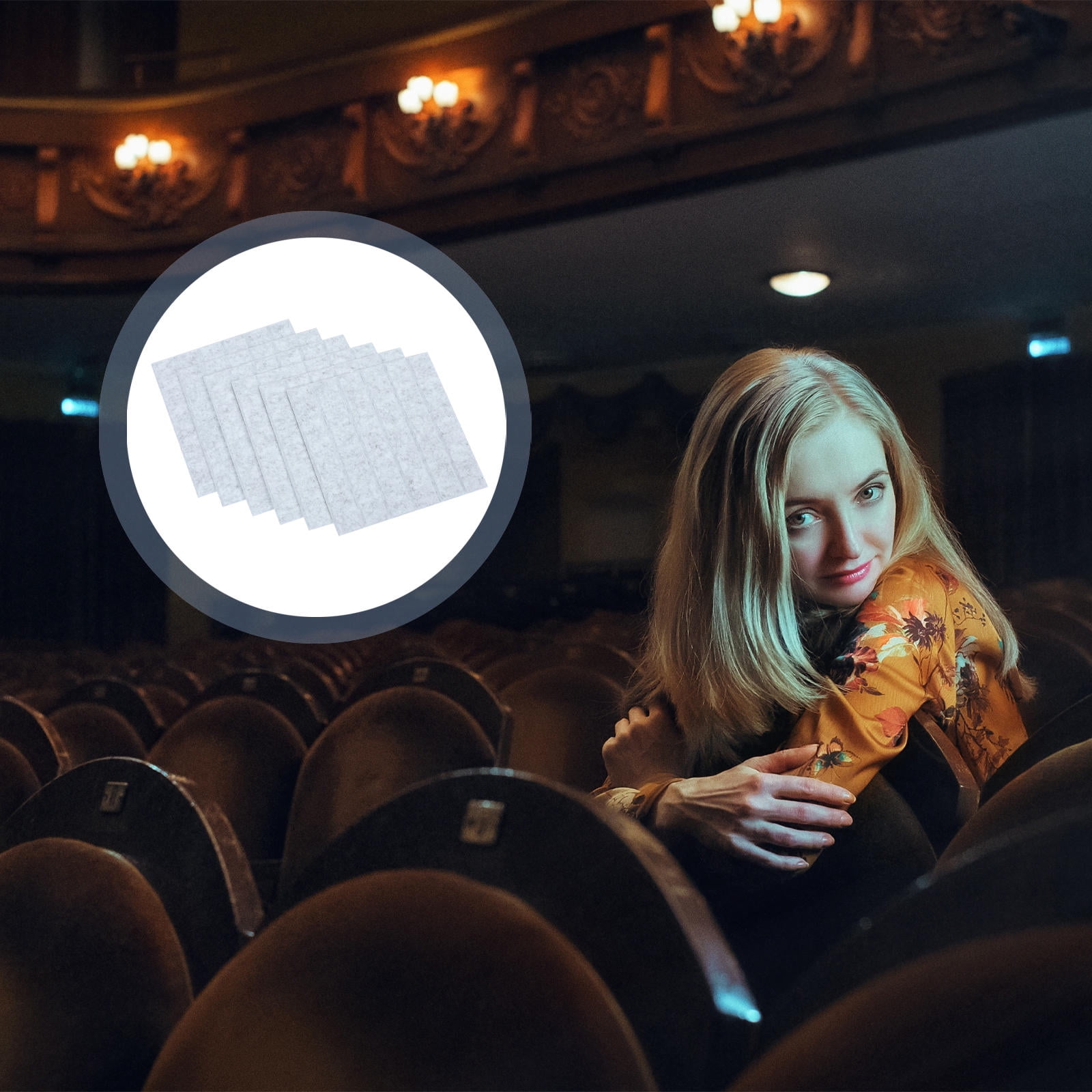 Raindrops 6 Pcs Felt Sound-absorbing Panels Sound Absorption Board ...