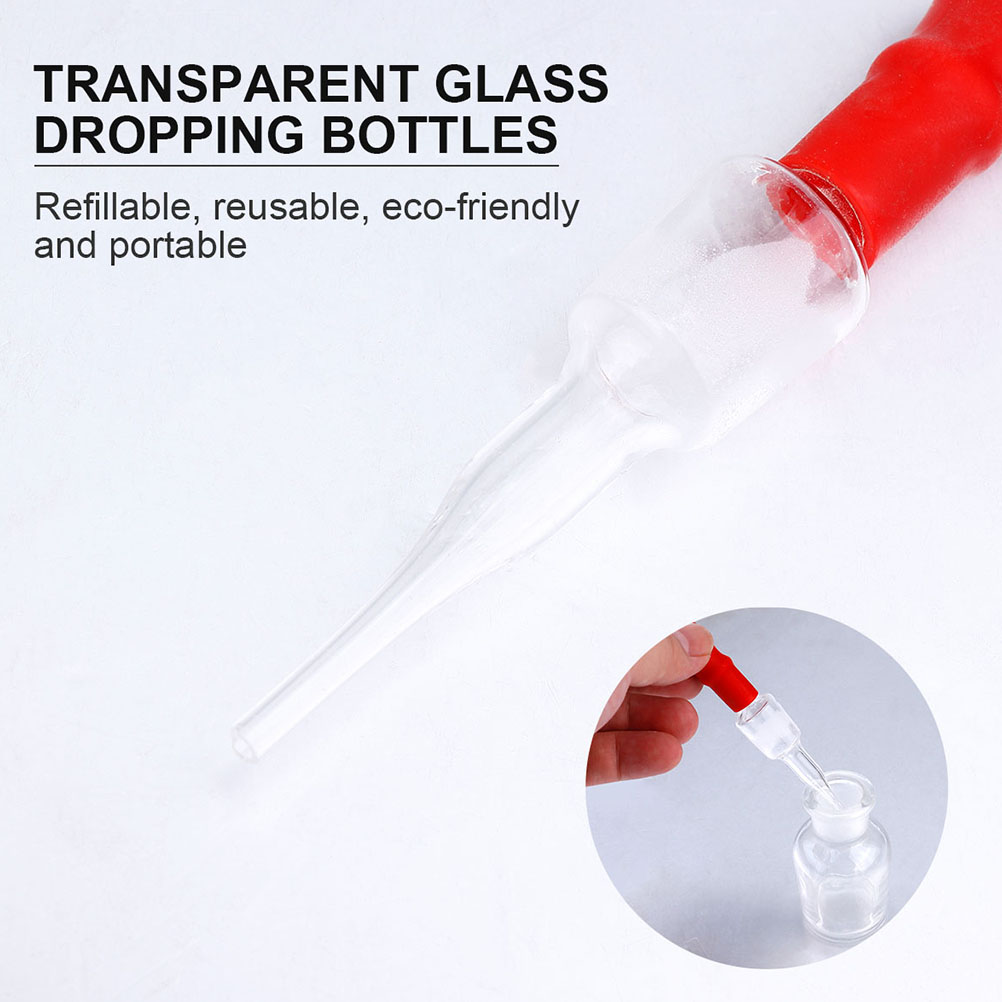 Raindrops 6 Pcs Glue Head Drop Bottle Chemical Laboratory Dropper ...