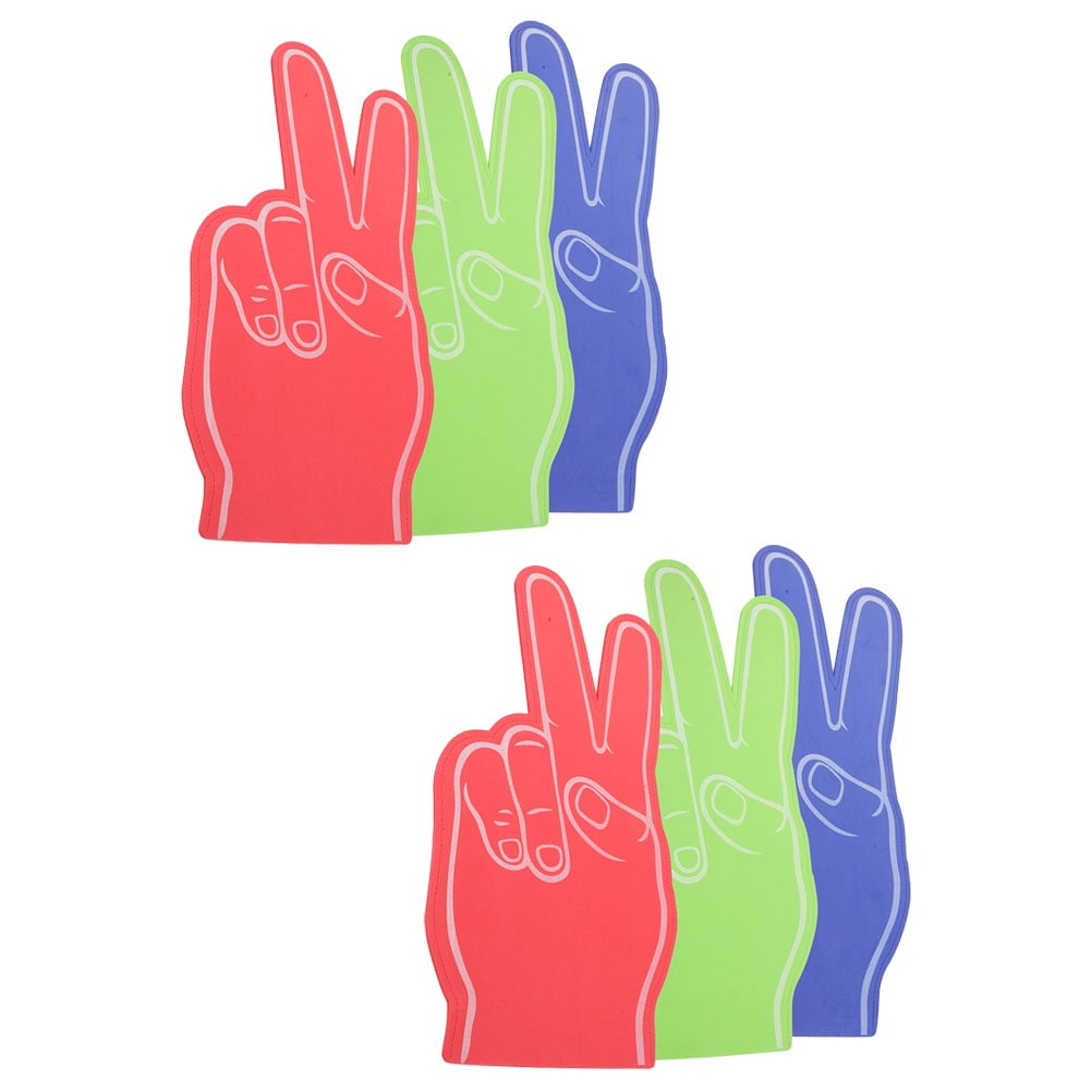 Raindrops 6 Pcs Hand Waving Giant Foam Finger Fingers Cheerleaders Gift ...