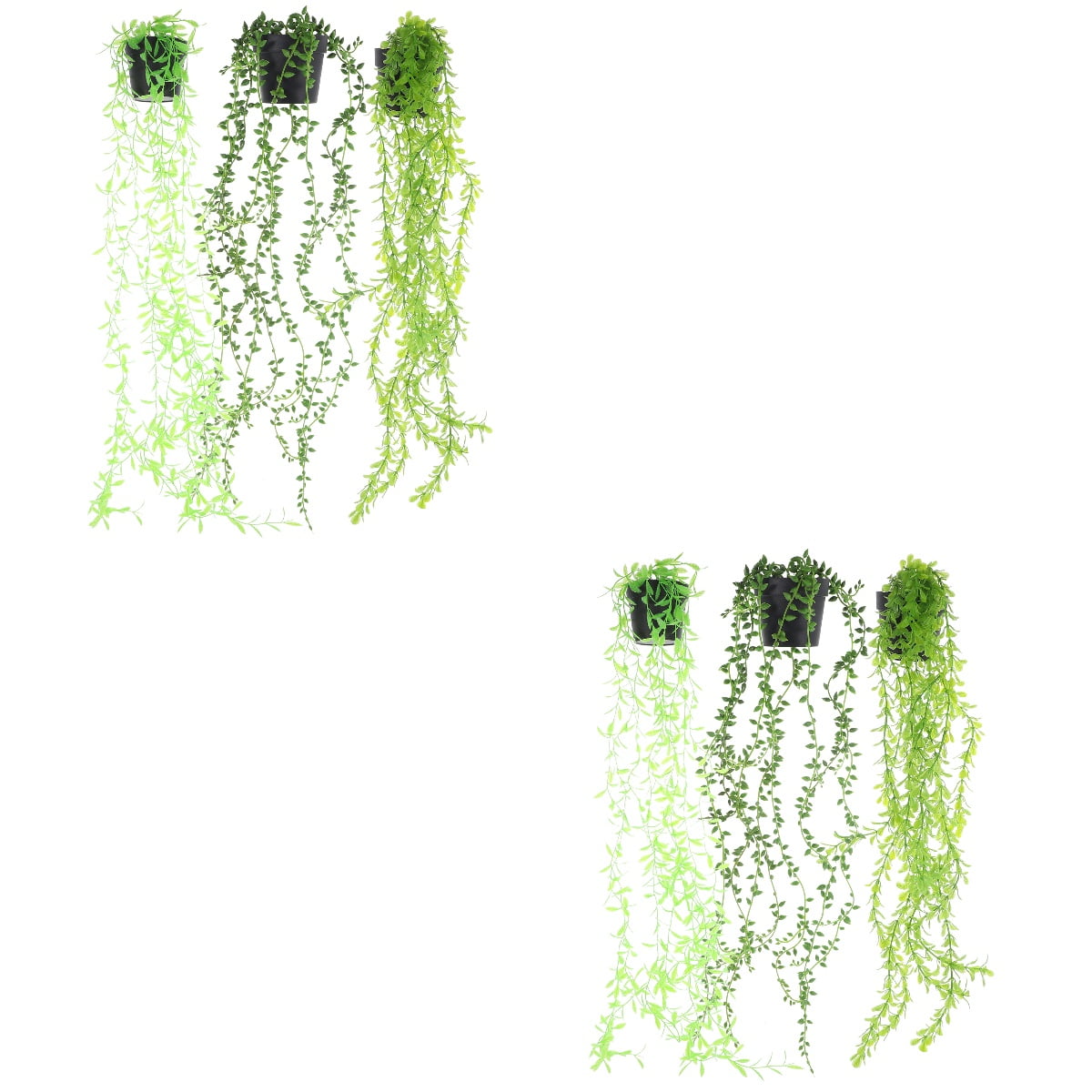 Raindrops 6 Pcs Hanging Artificial Plants Vines Plants Faux Drooping ...