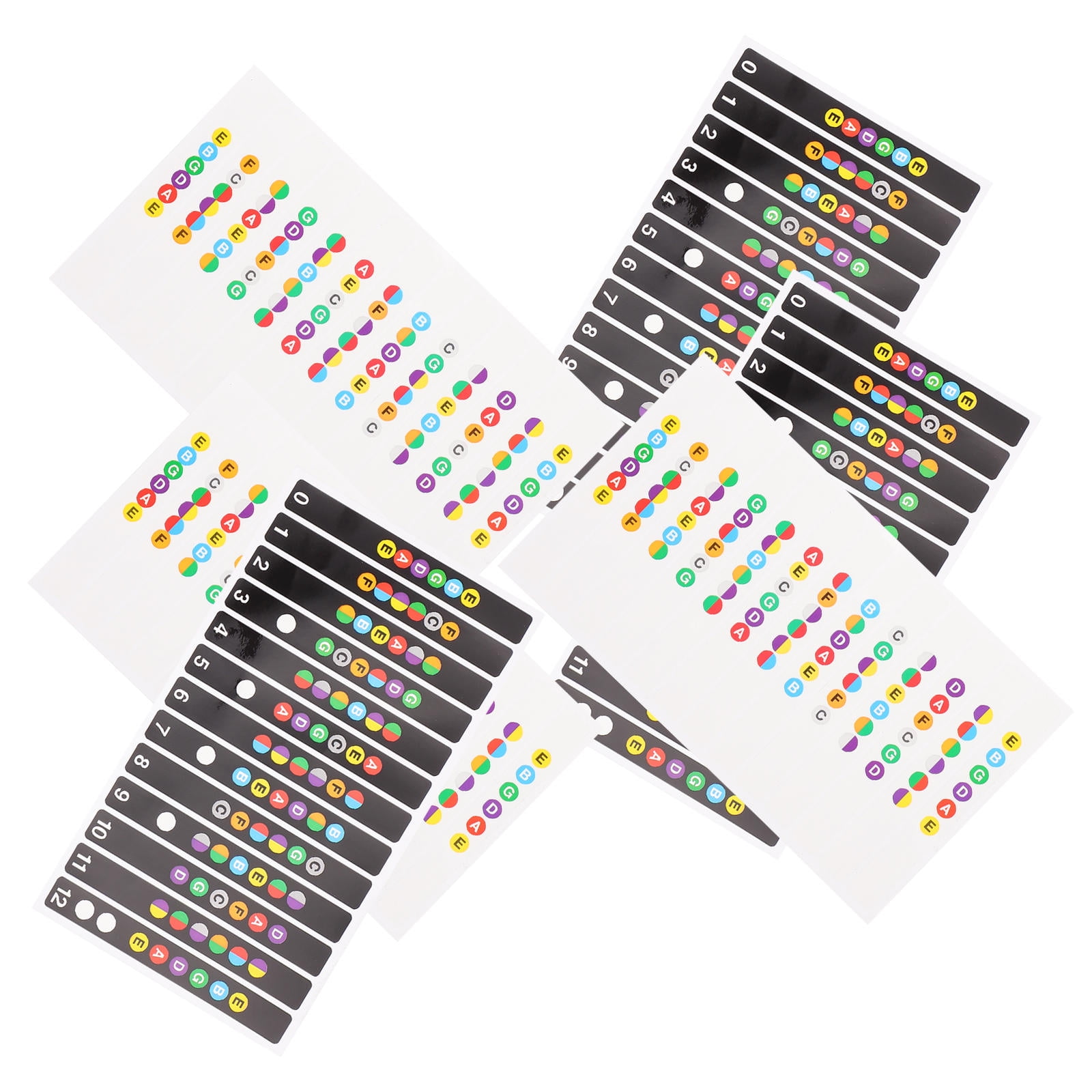 Raindrops 6 Pcs Note Sticker for The Fretboard Guitar Decals Labels ...