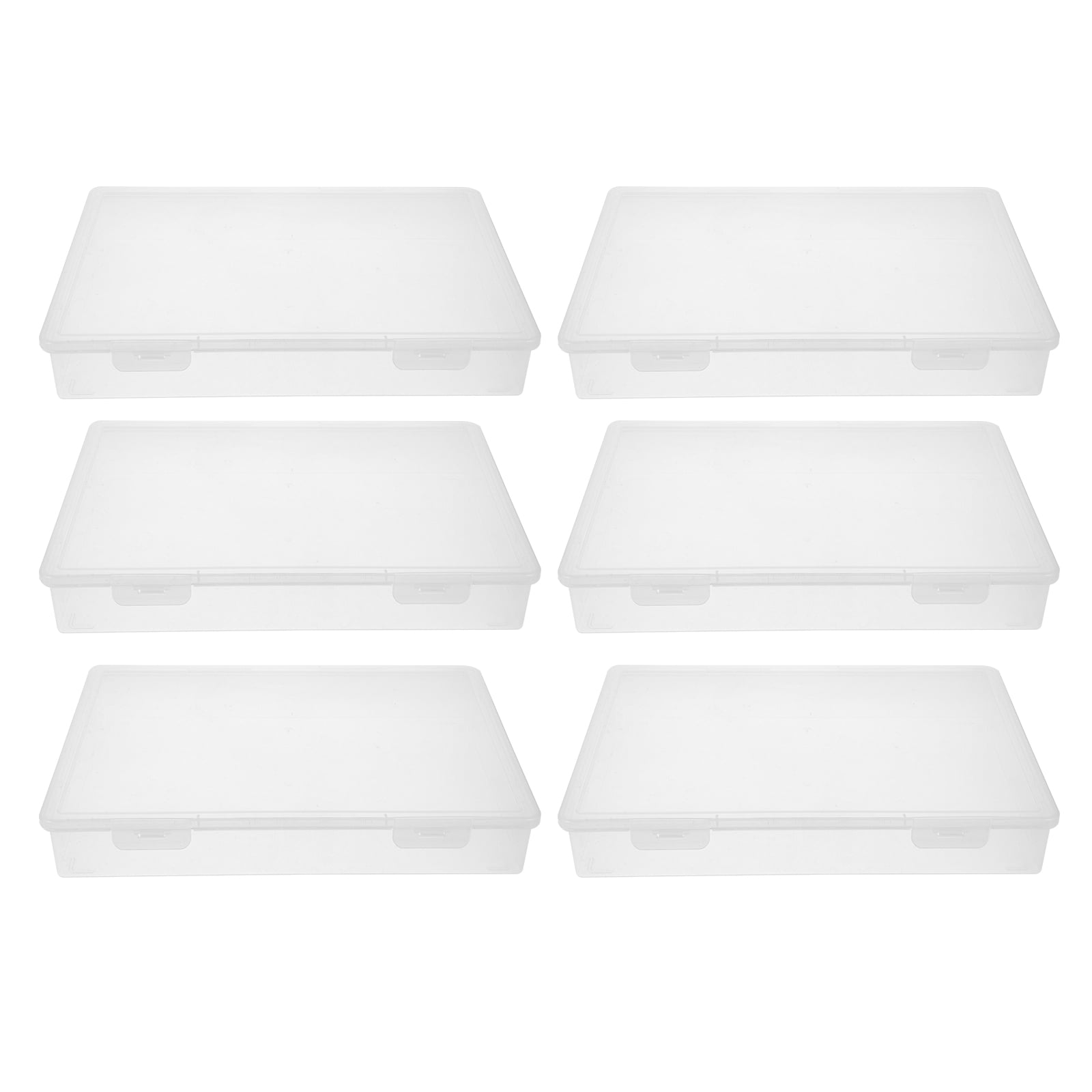 Raindrops 6 Pcs Plastic Storage Bins Small Craft Organizer Boxes ...