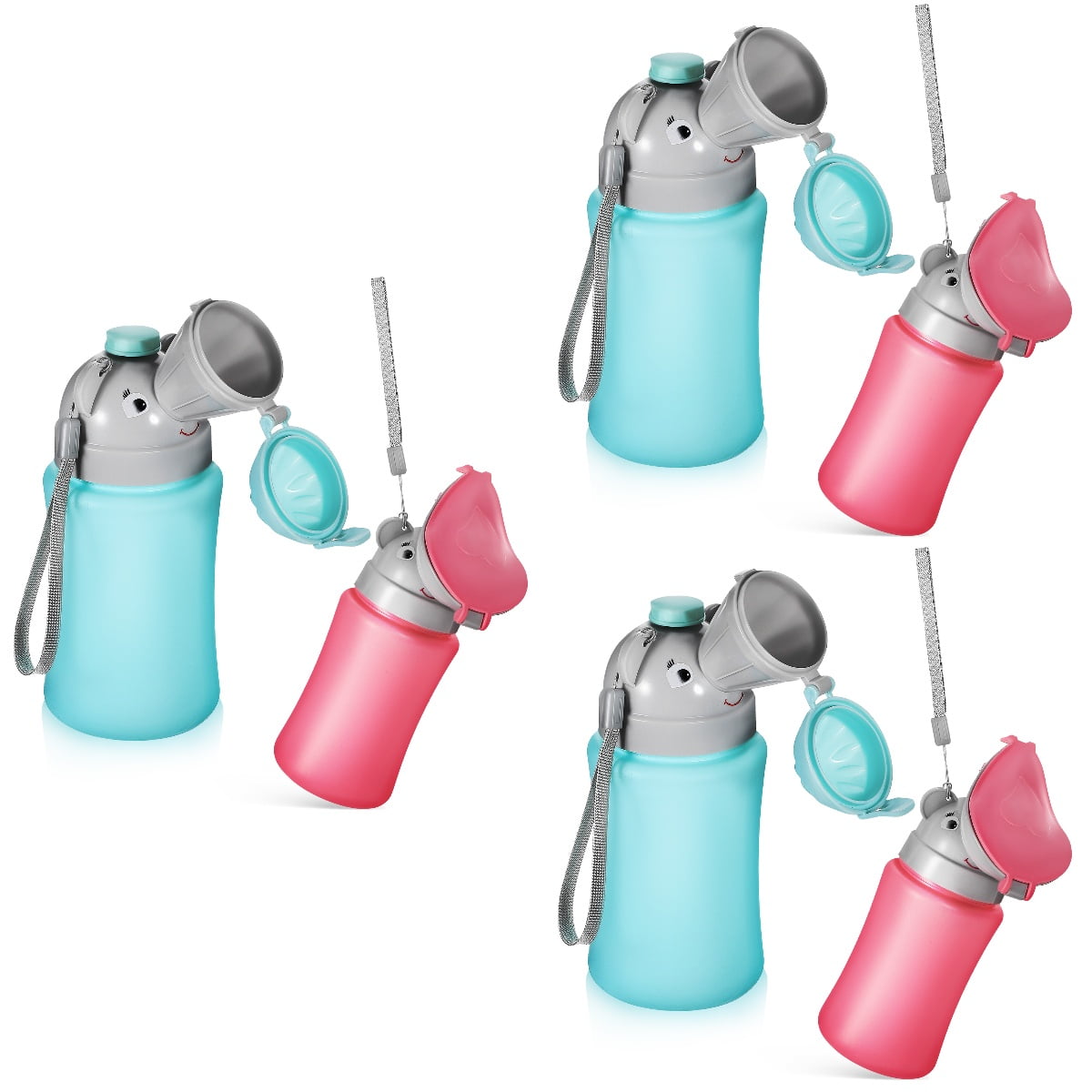 Raindrops 6 Pcs Portable Baby Child Potty Urinals Emergency Toilet for ...