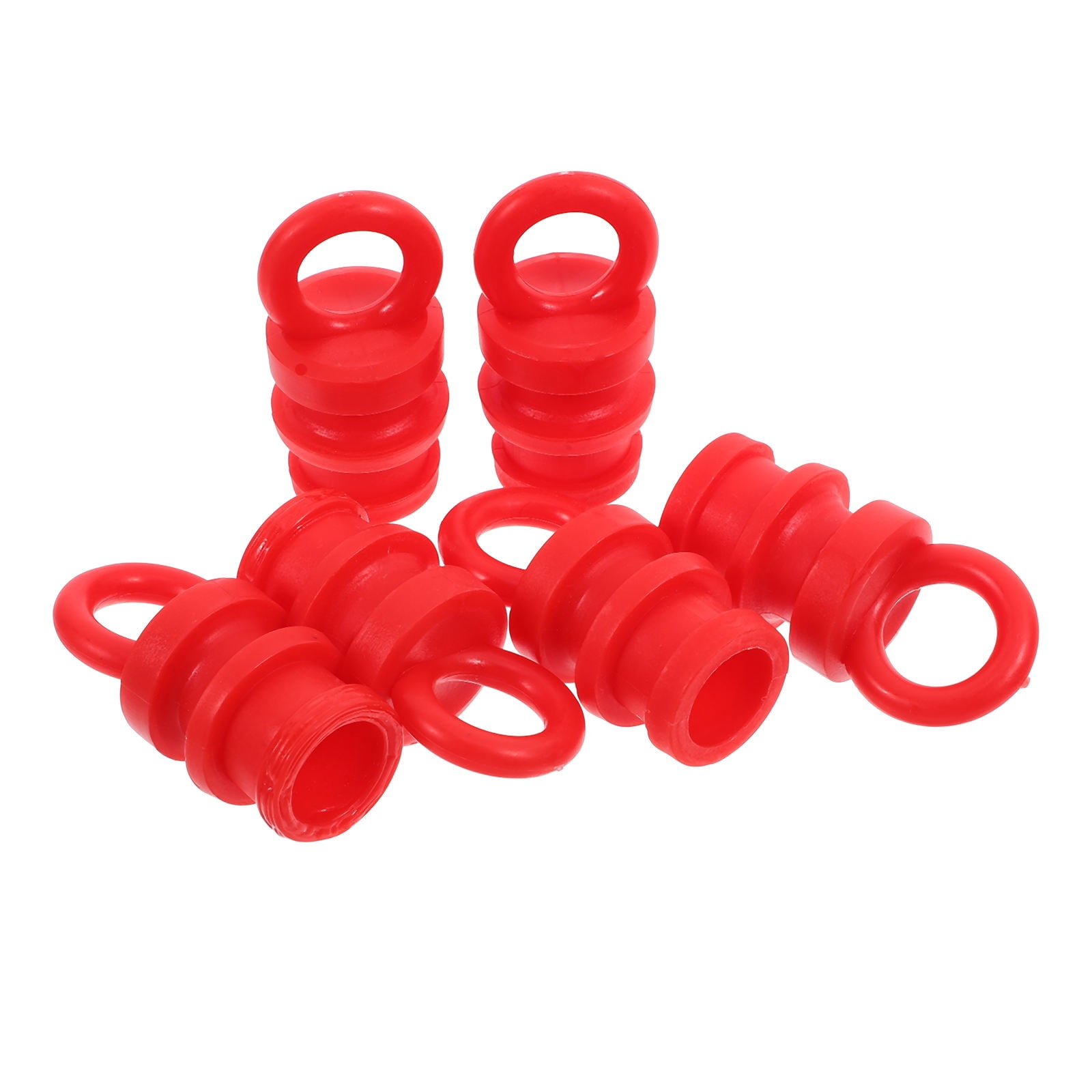 Raindrops 6 Pcs Rubber End Caps Dock Post Covers Fence Posts Rail Red ...