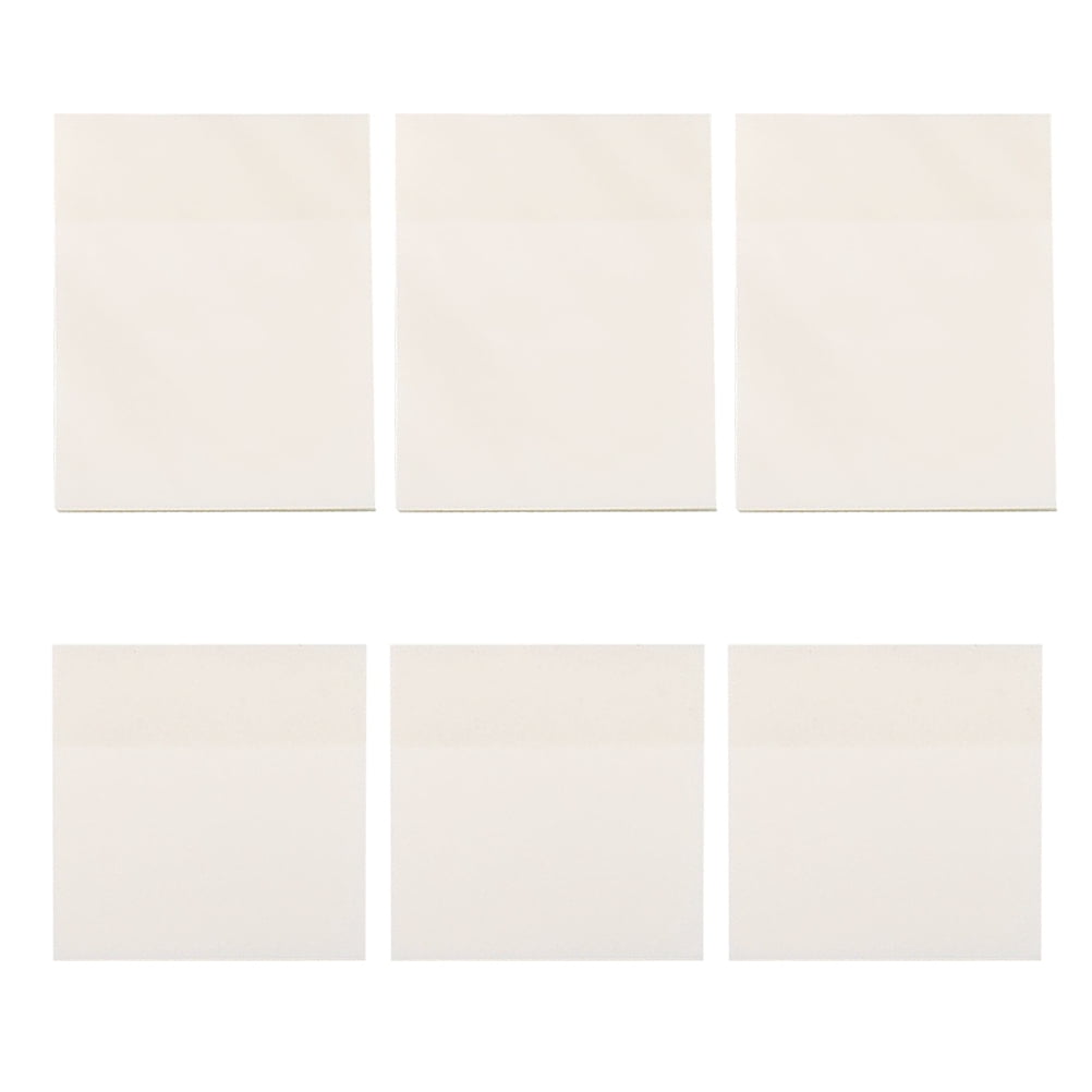 Raindrops 6 Pcs Self-Stick Notes Clear Memo Pads Giant Jotter Block ...