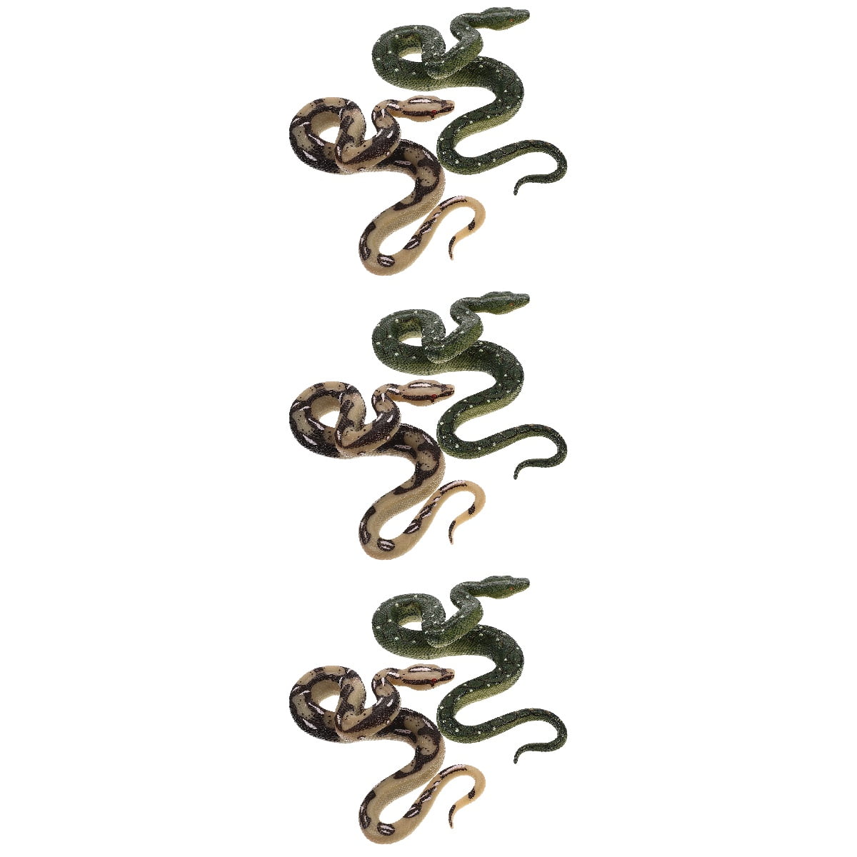Raindrops 6 Pcs Simulation Snake Figures Snake Figurine Simulation ...