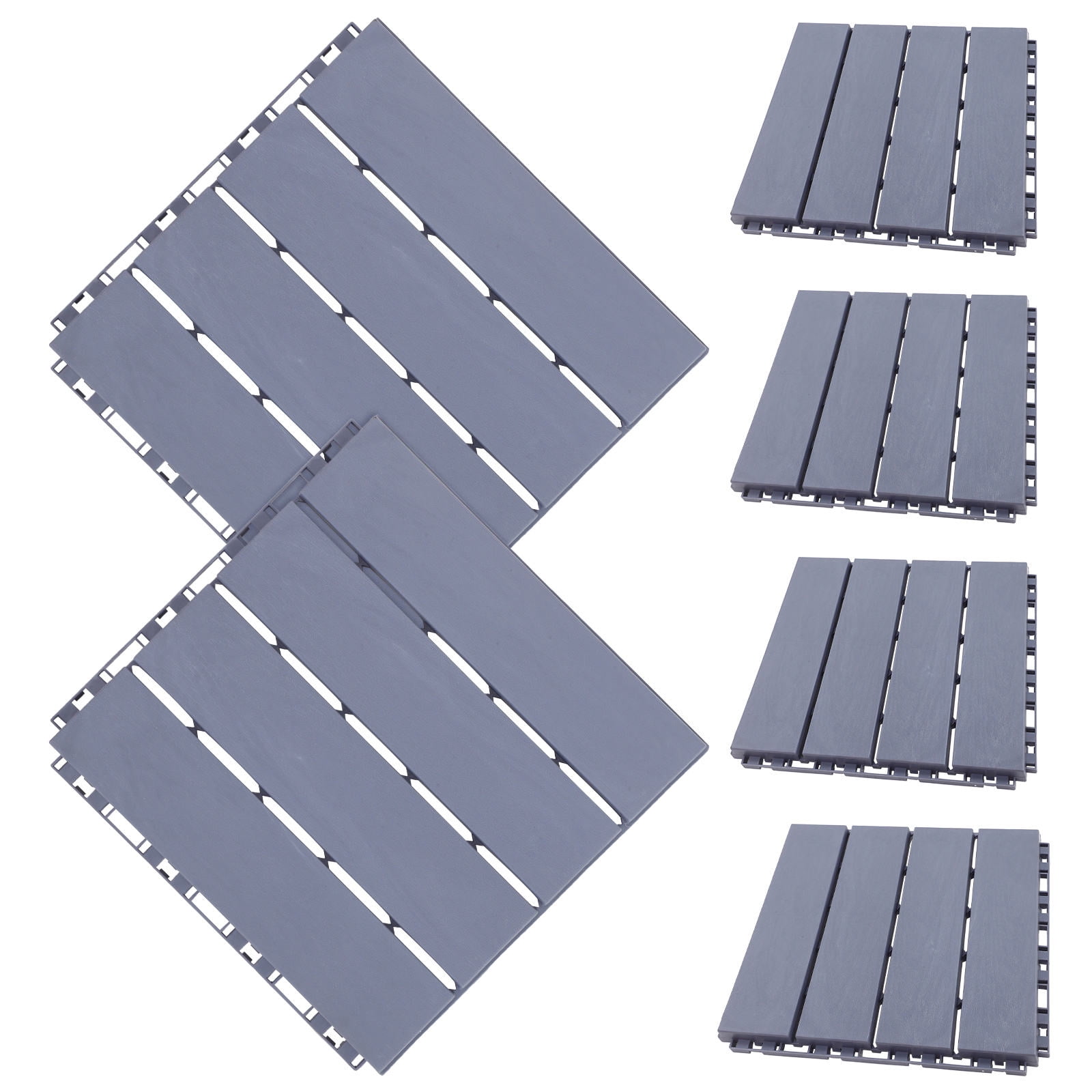 Raindrops 6 Pcs Slabs Outdoor Tiles for Grass Plastic Floor - Walmart.com