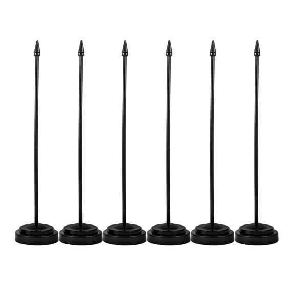 Raindrops 6 Pcs Stable Flagpole Base Desktop Holder Flags Stick Office ...