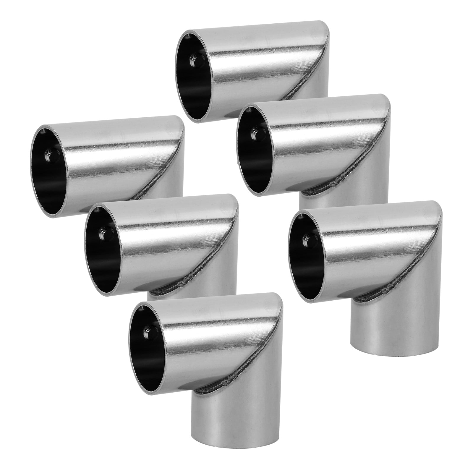 Raindrops 6 Pcs Stainless Steel Pipe Connectors Hose Clamps Kit Fence ...