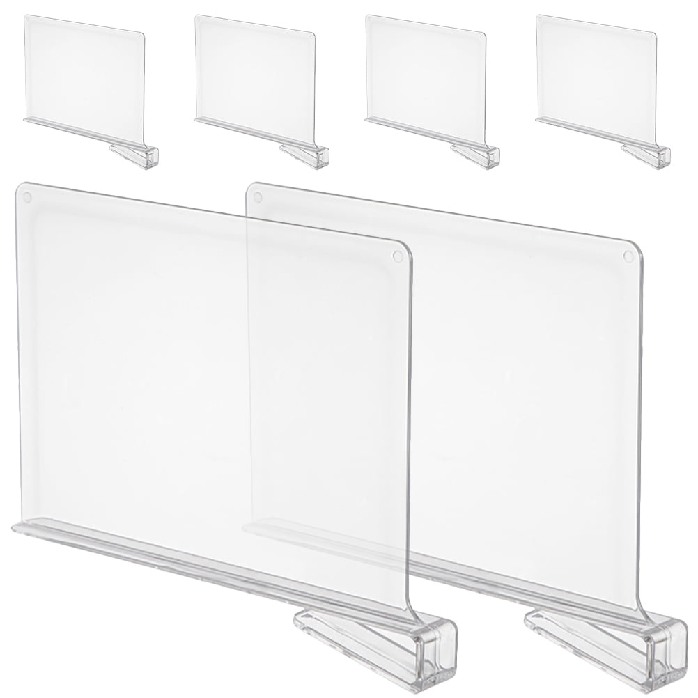 SEWACC Rectangular Shelf Dividers 6Pcs 12X8X1In - Walmart.com