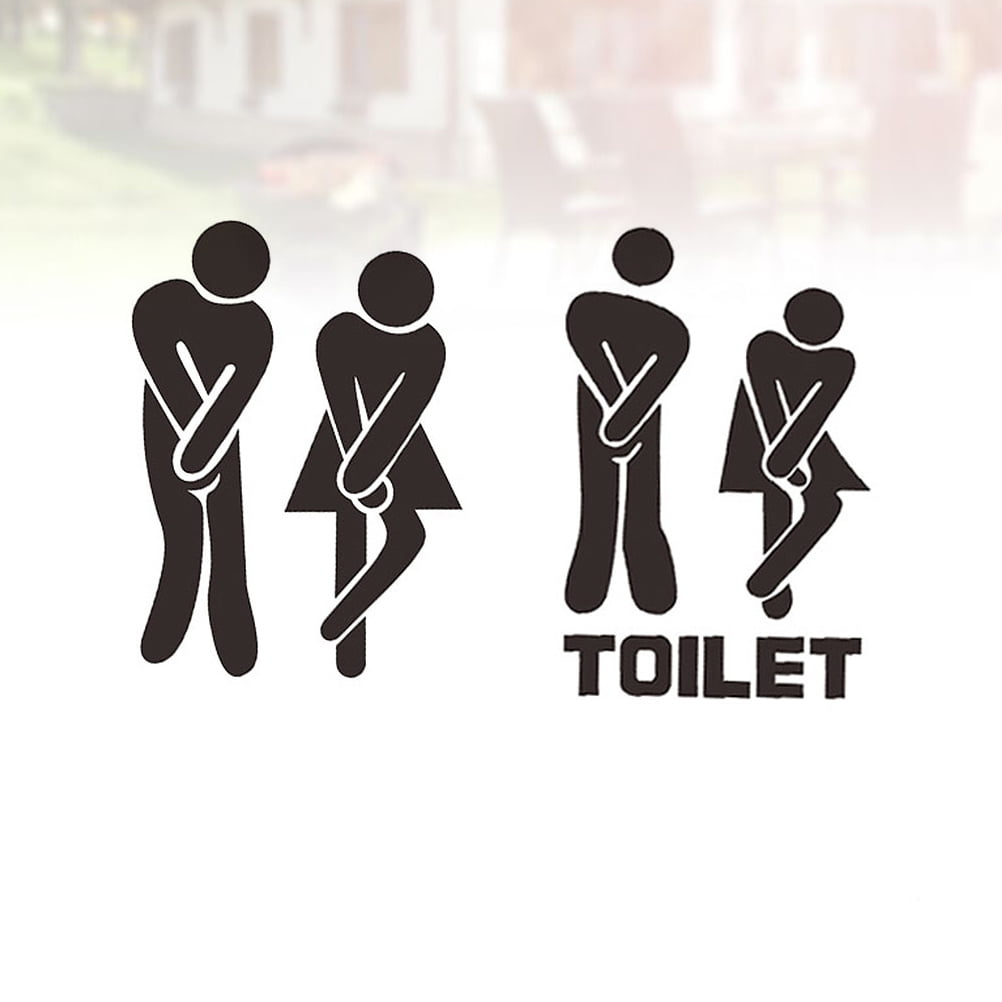 Raindrops 6 Pcs Toilet Decals Funny Toilet Stickers Coffee Shop ...