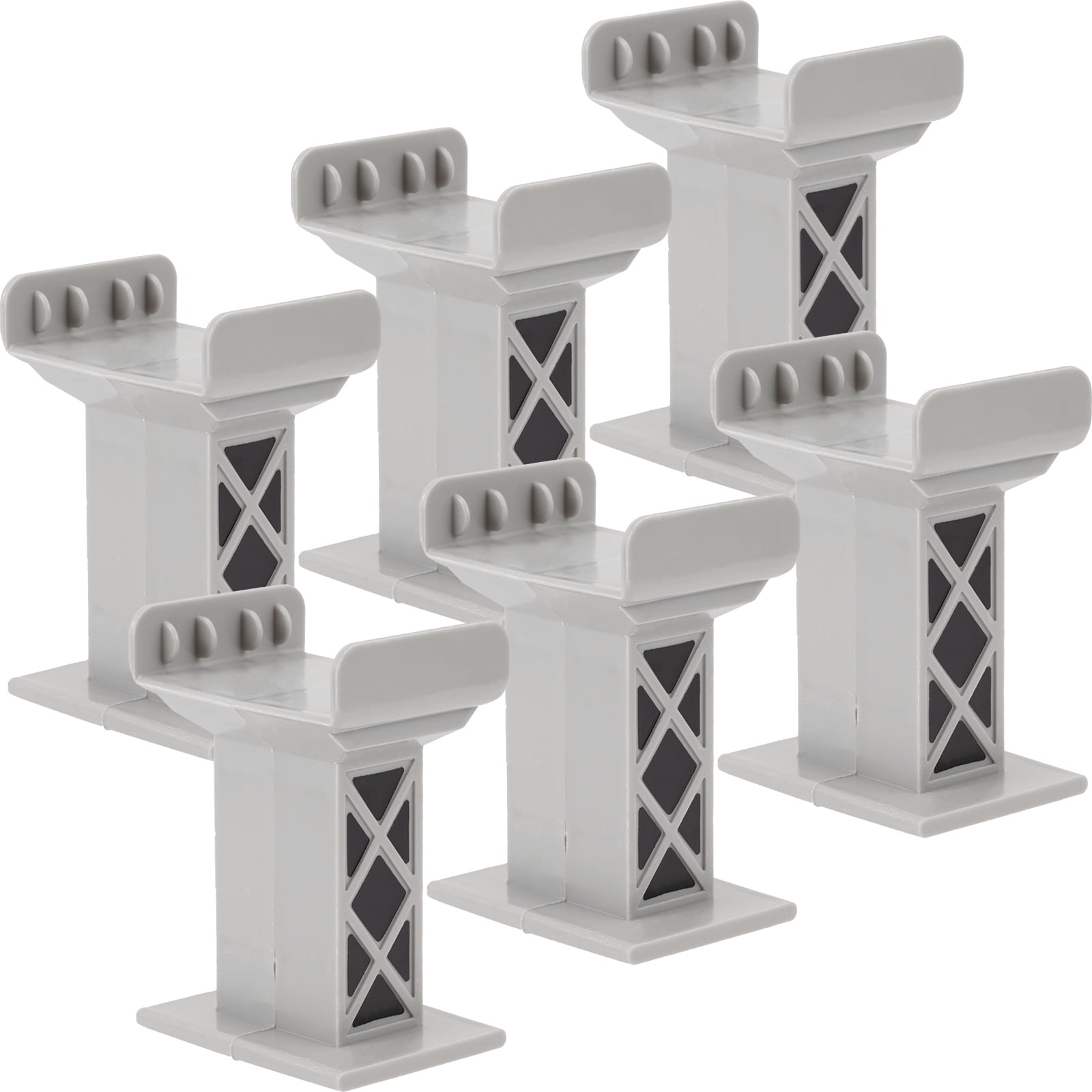 Raindrops 6 Pcs Train Pier Railroad Track Support Risers Table Cars ...